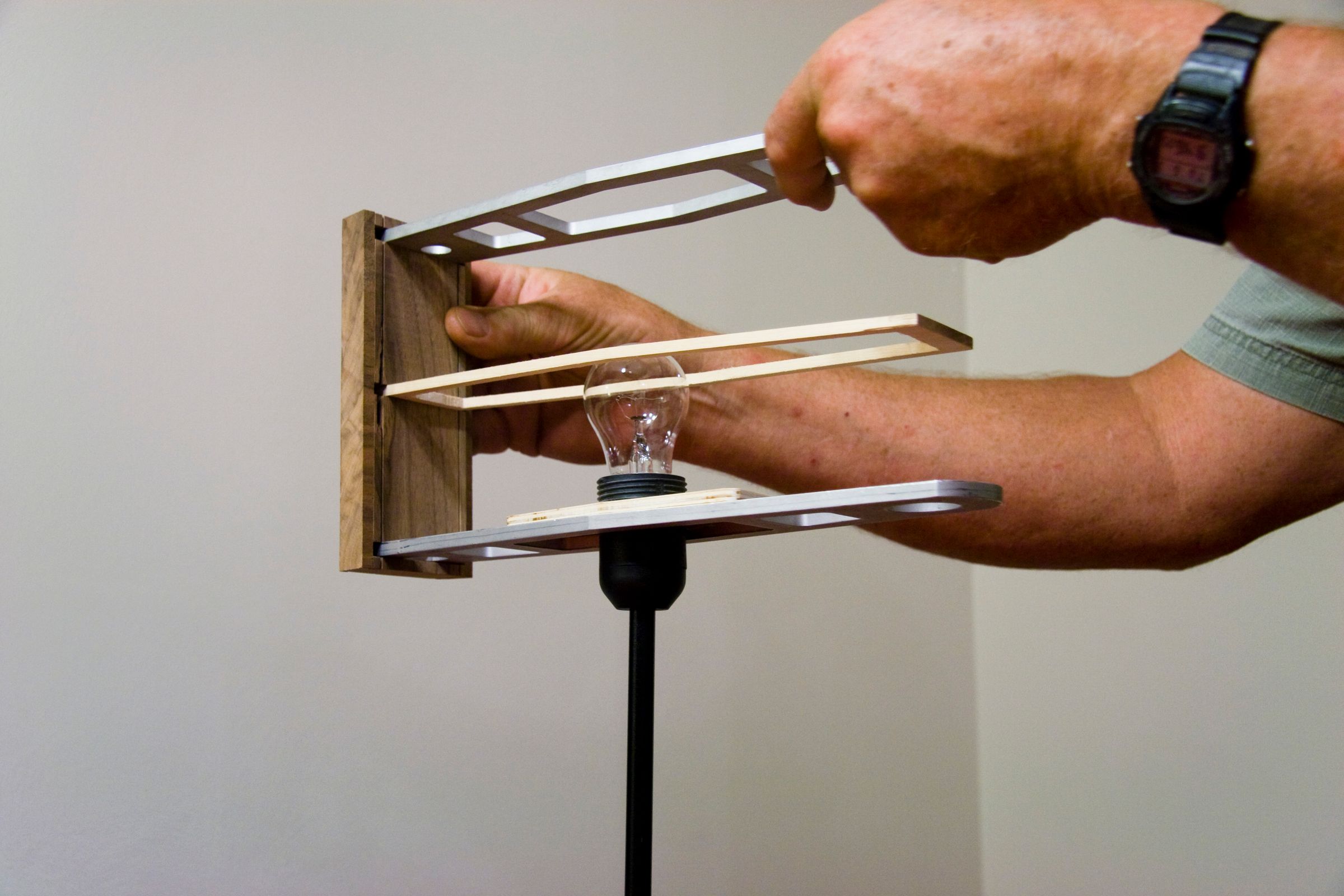 Recycled Wooden & Metal Scrap Lamp : 12 Steps (with Pictures ...