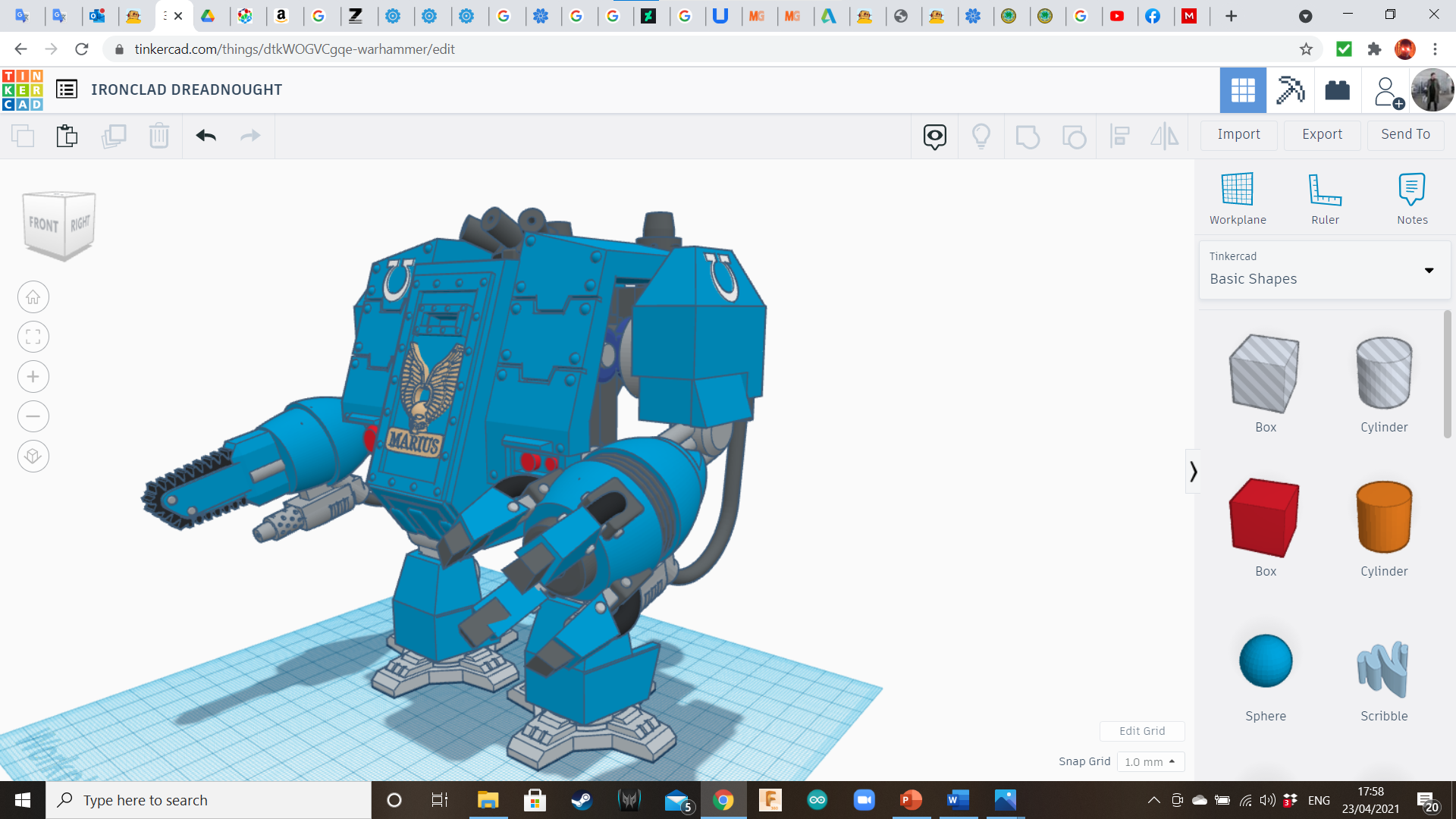 Tinkercad Robotics for (High) School: Walking Warhammer 40K's ...
