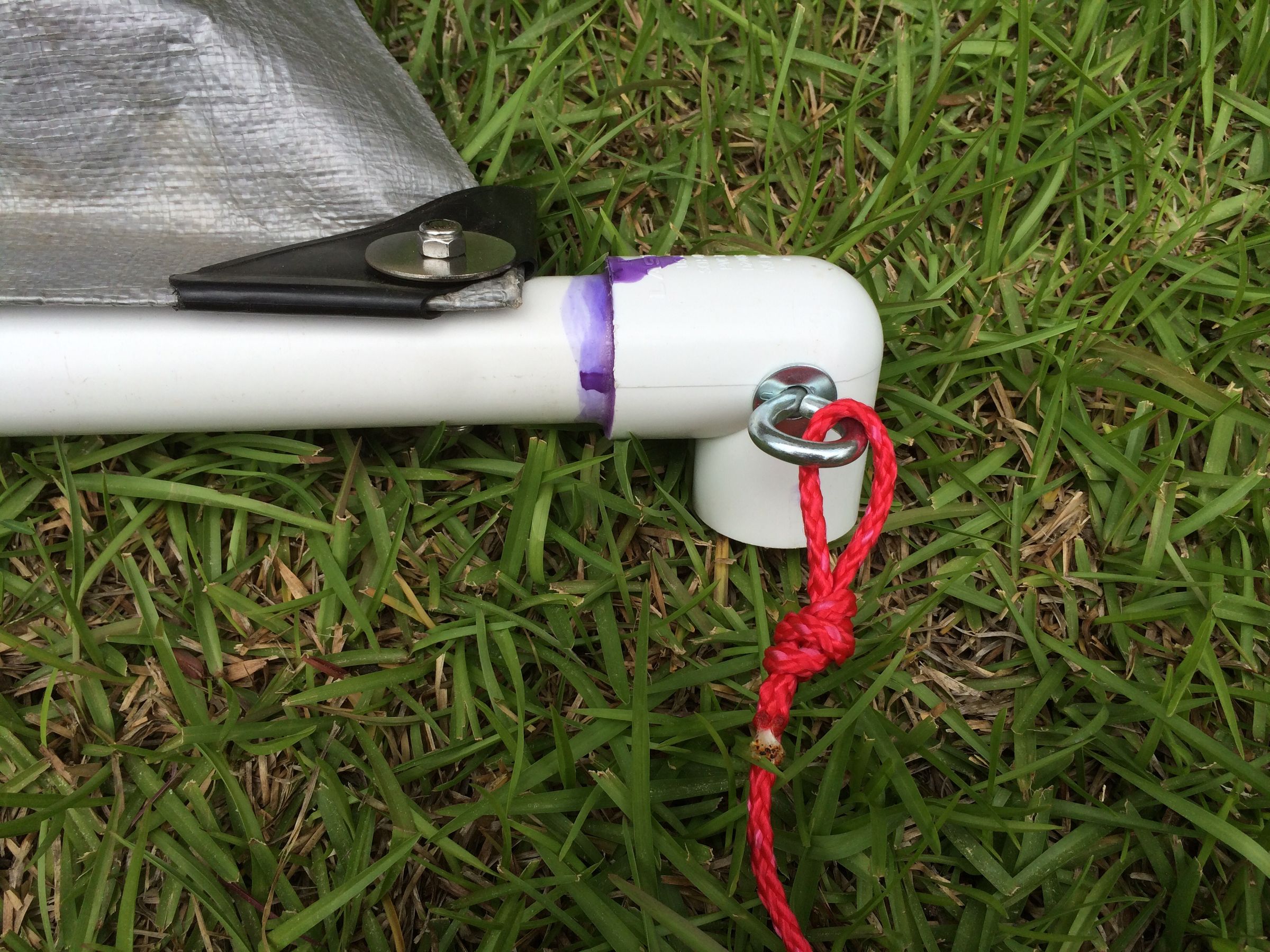 Tarp and PVC Canopy Lean-to Workspace : 12 Steps - Instructables