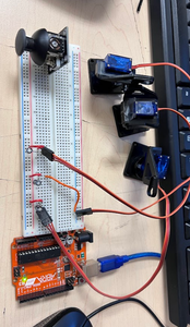 Armduino - a Controllable Robotic Arm System Using Micro Servos, Joystick, & RGB LED W/ Arduino ...
