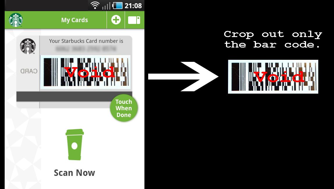 Attach a Starbucks Account Barcode to an ID Badge : 5 Steps (with ...