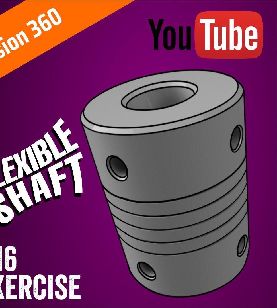 #16 Fusion Wednesday - Flexible Shaft Coupling | Fusion 360 | Pitacchio ...