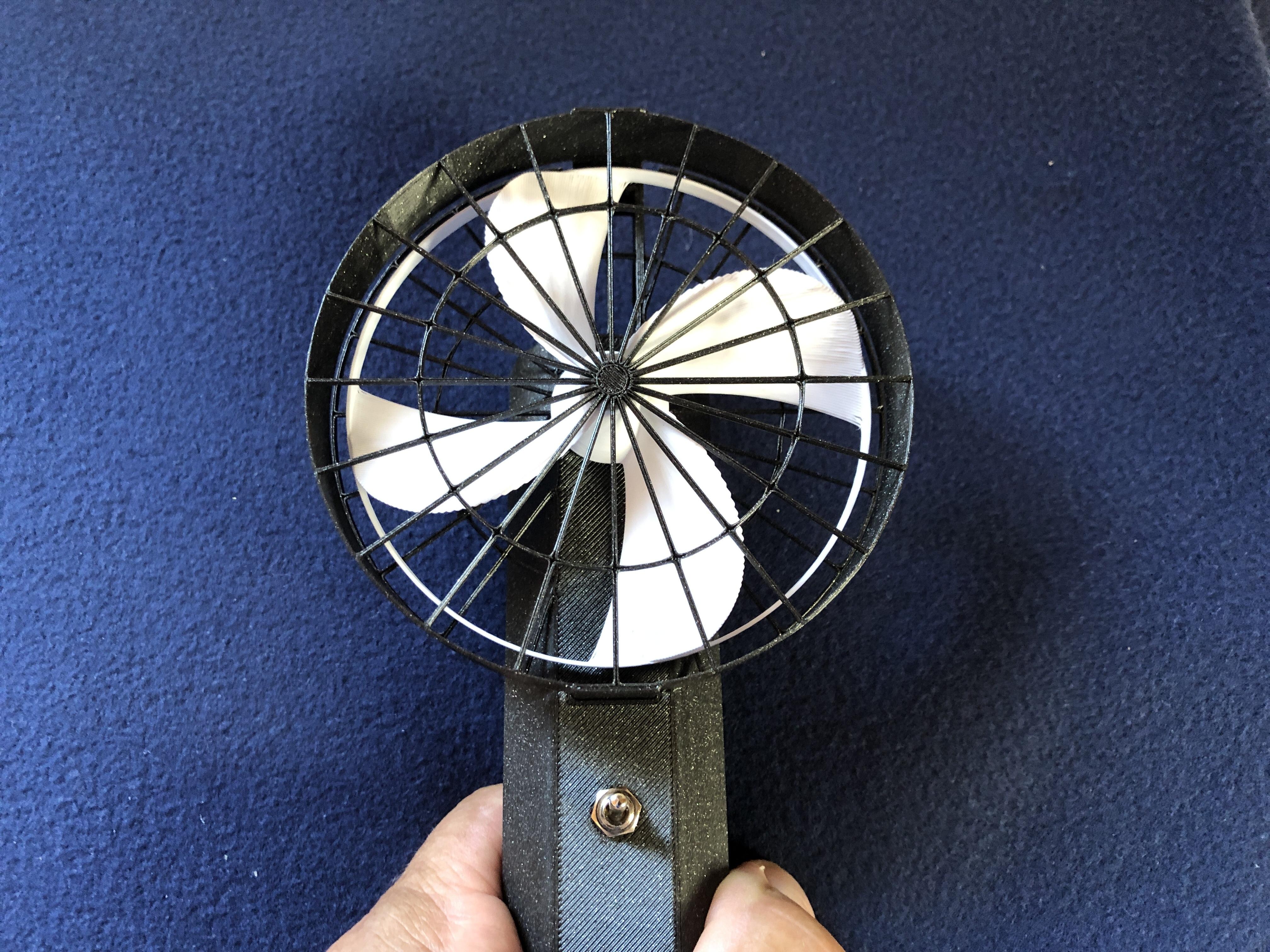 Mini Fan "Light Breeze" - Battery Powered - 3D Printed : 9 Steps (with ...