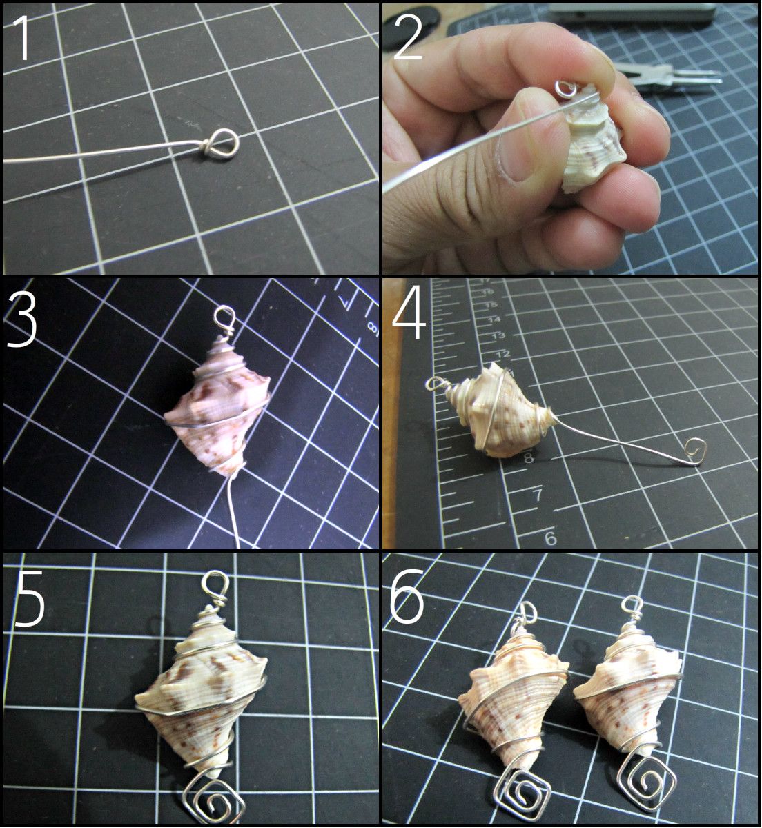 3-in-1 Wired Sea Shell Spiral Earrings : 5 Steps (with Pictures ...