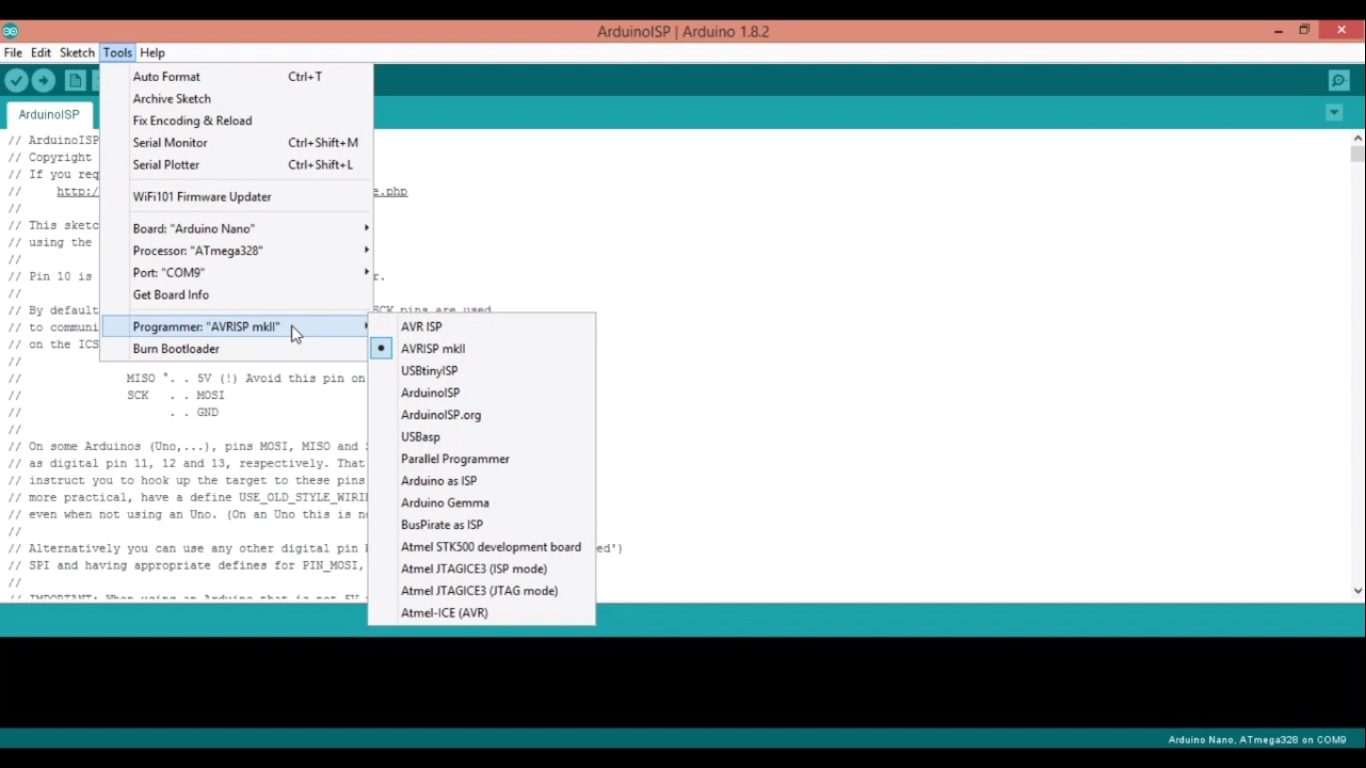 HOW TO MAKE ARDUINO NANO/MINI | How to Burn Bootloader : 5 Steps ...