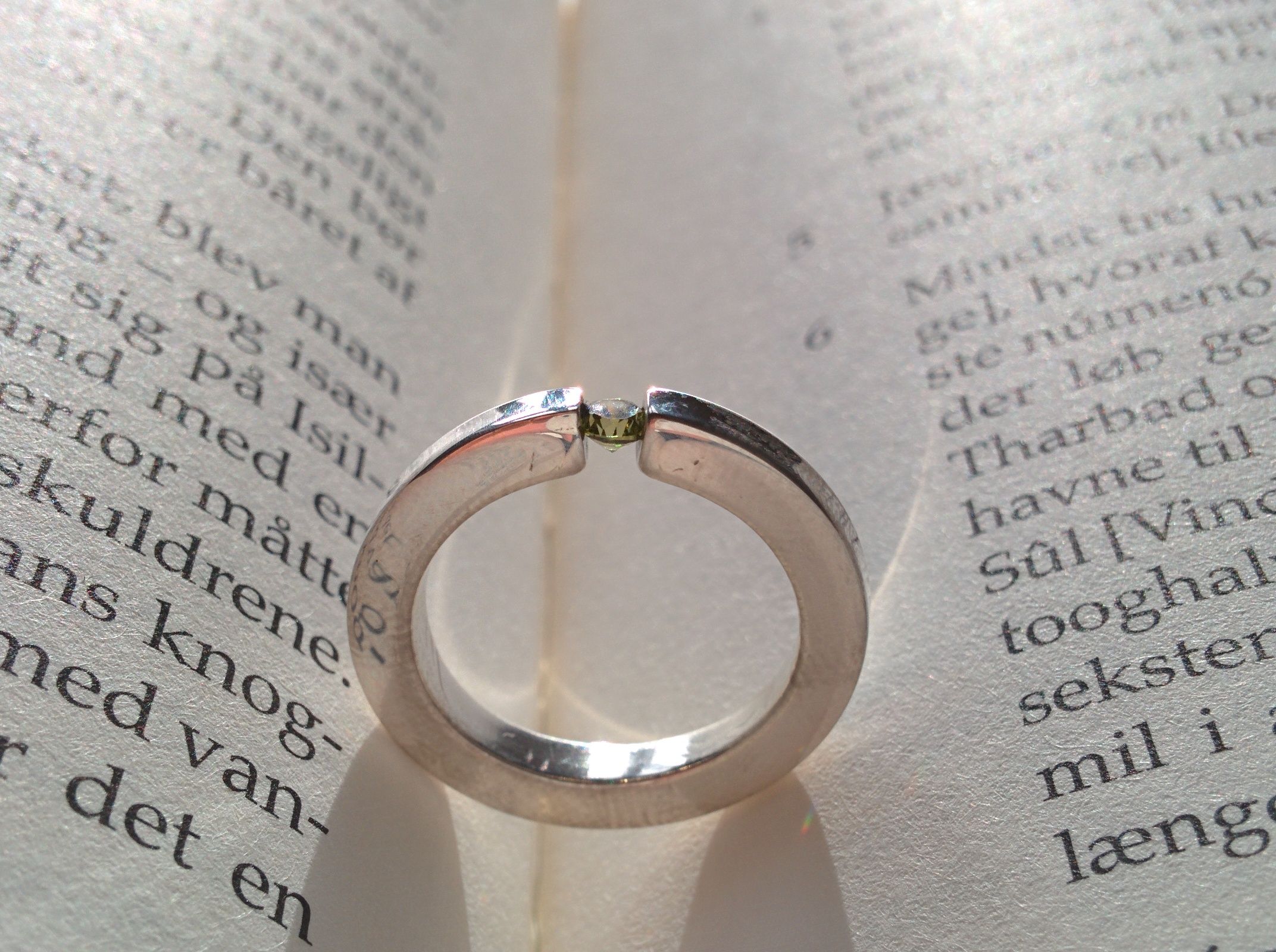 Simple Silver Ring With Tension Set Gemstone : 7 Steps (with Pictures ...