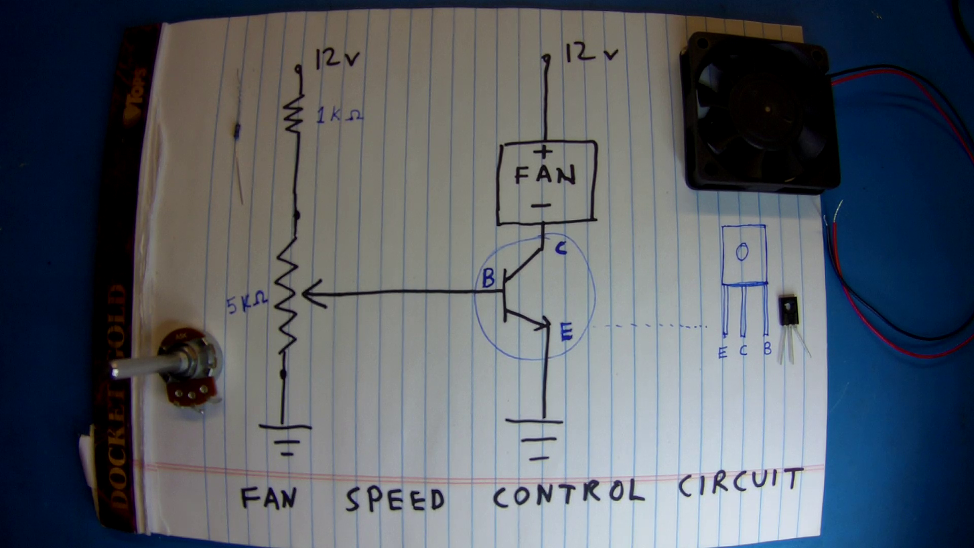 DIY Spin Art Machine With Speed Control Via Common Emitter Circuit : 6 ...