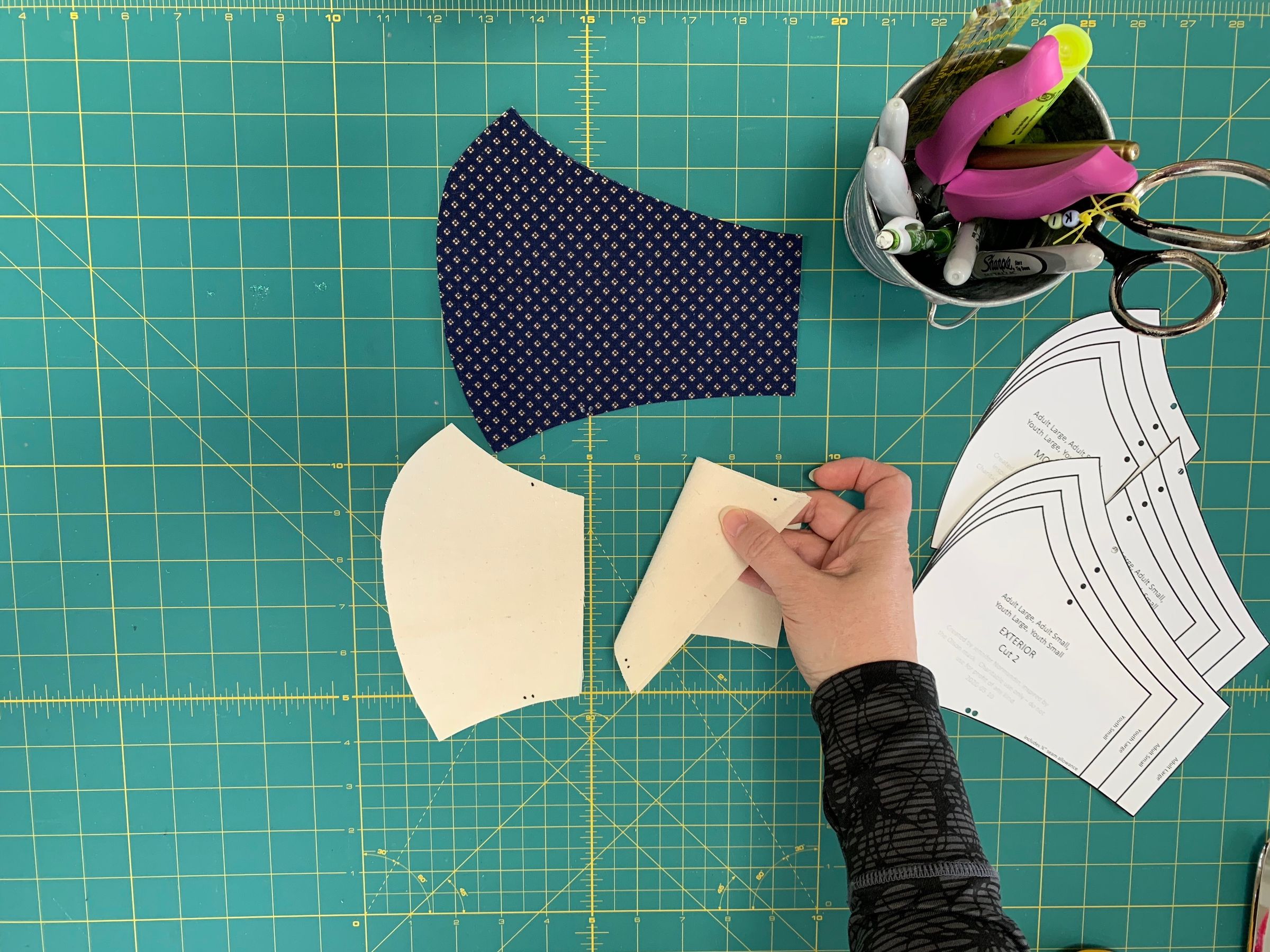 Fitted Pocket Mask (Modified Olson), in Eight Sizes (Adult Large to ...