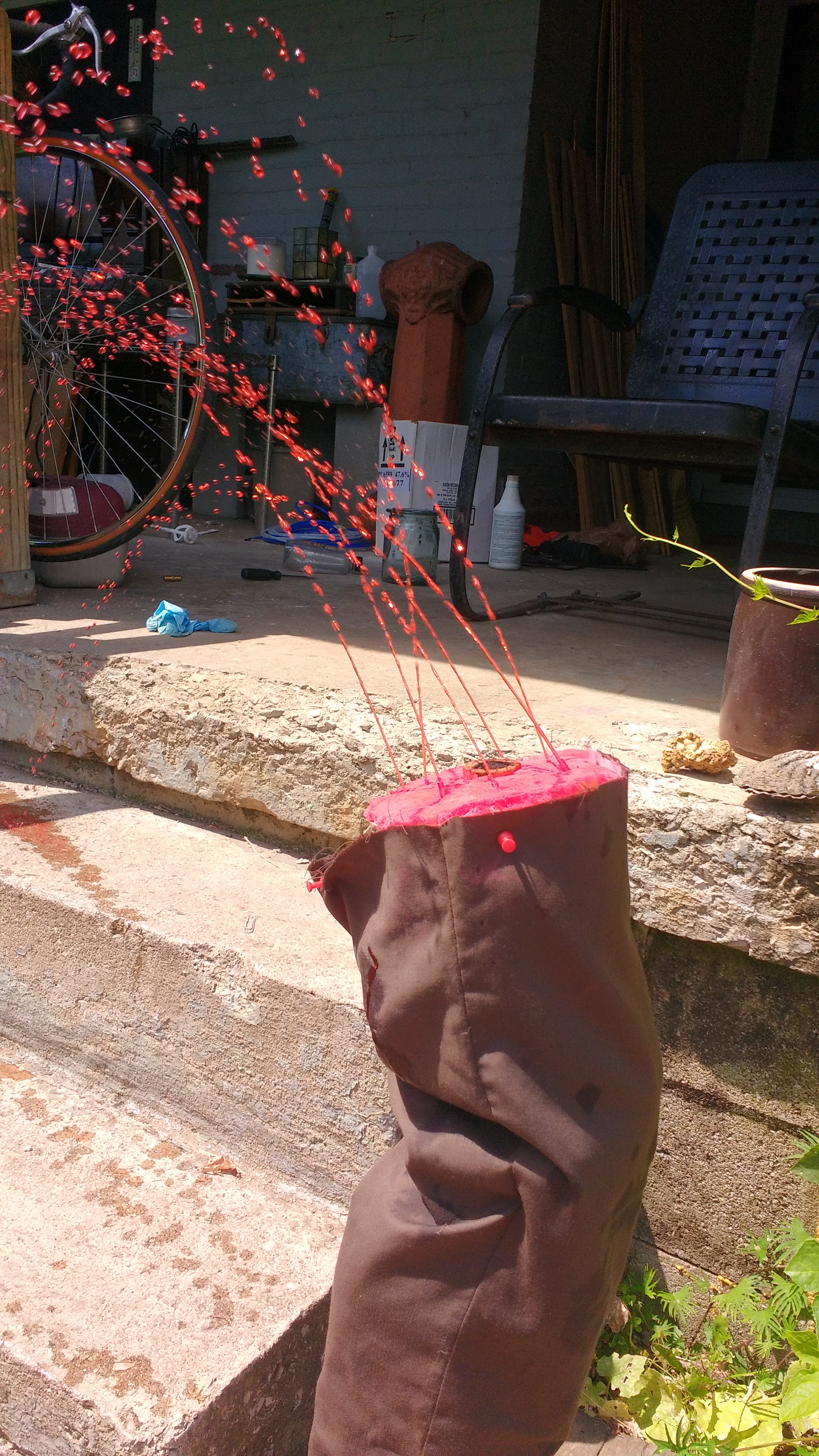 Severed Leg That Sprays Fake Blood -movie Prop : 6 Steps (with Pictures ...