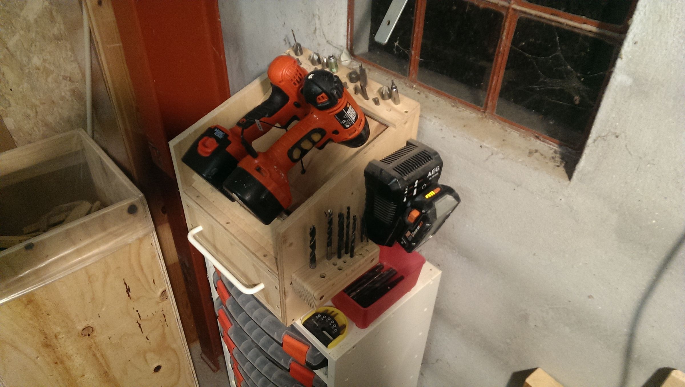 My Not Hanging Cordless Drill Storage - Instructables
