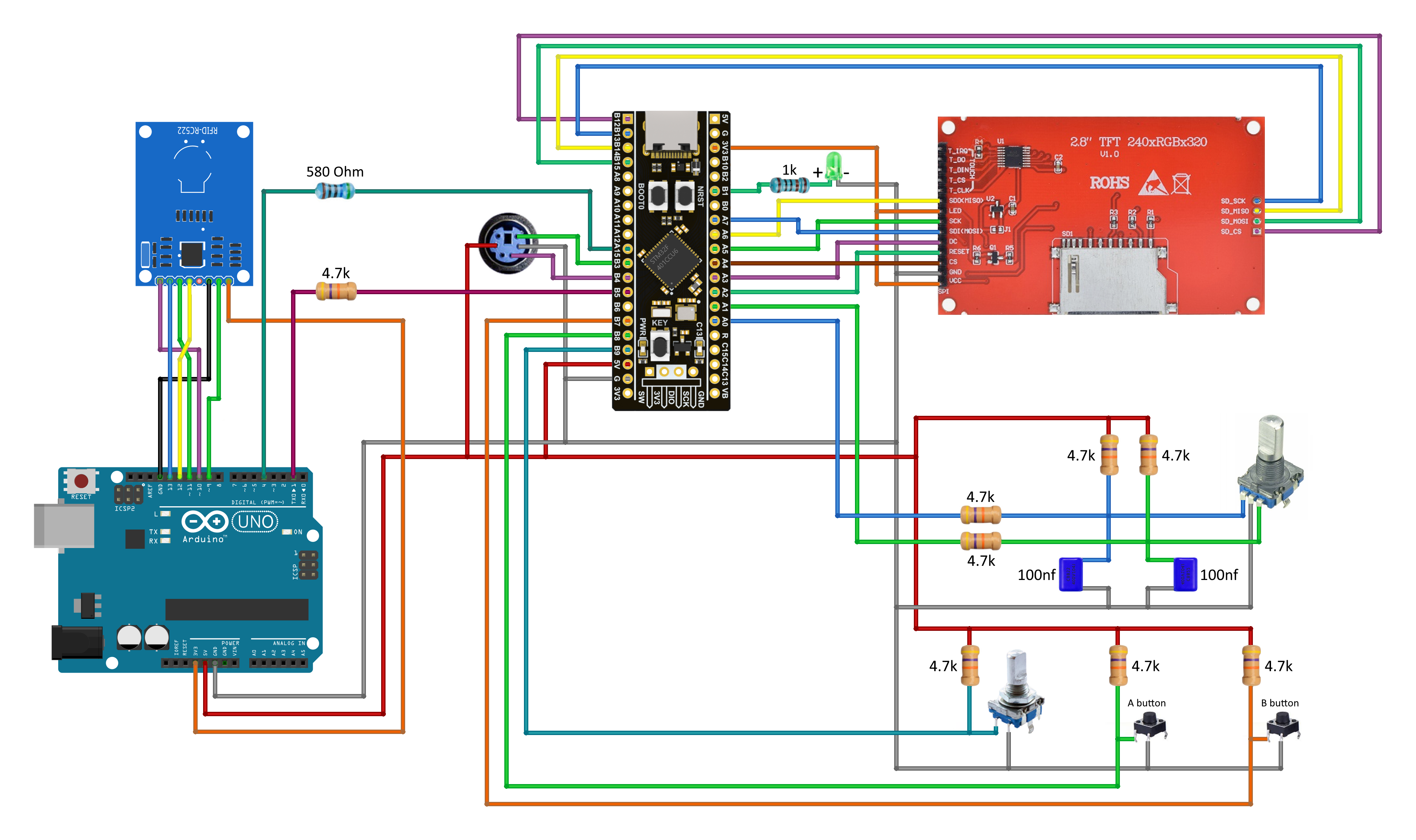 Midbar (STM32F401CCU6 + Arduino Uno Version) : 20 Steps (with Pictures ...