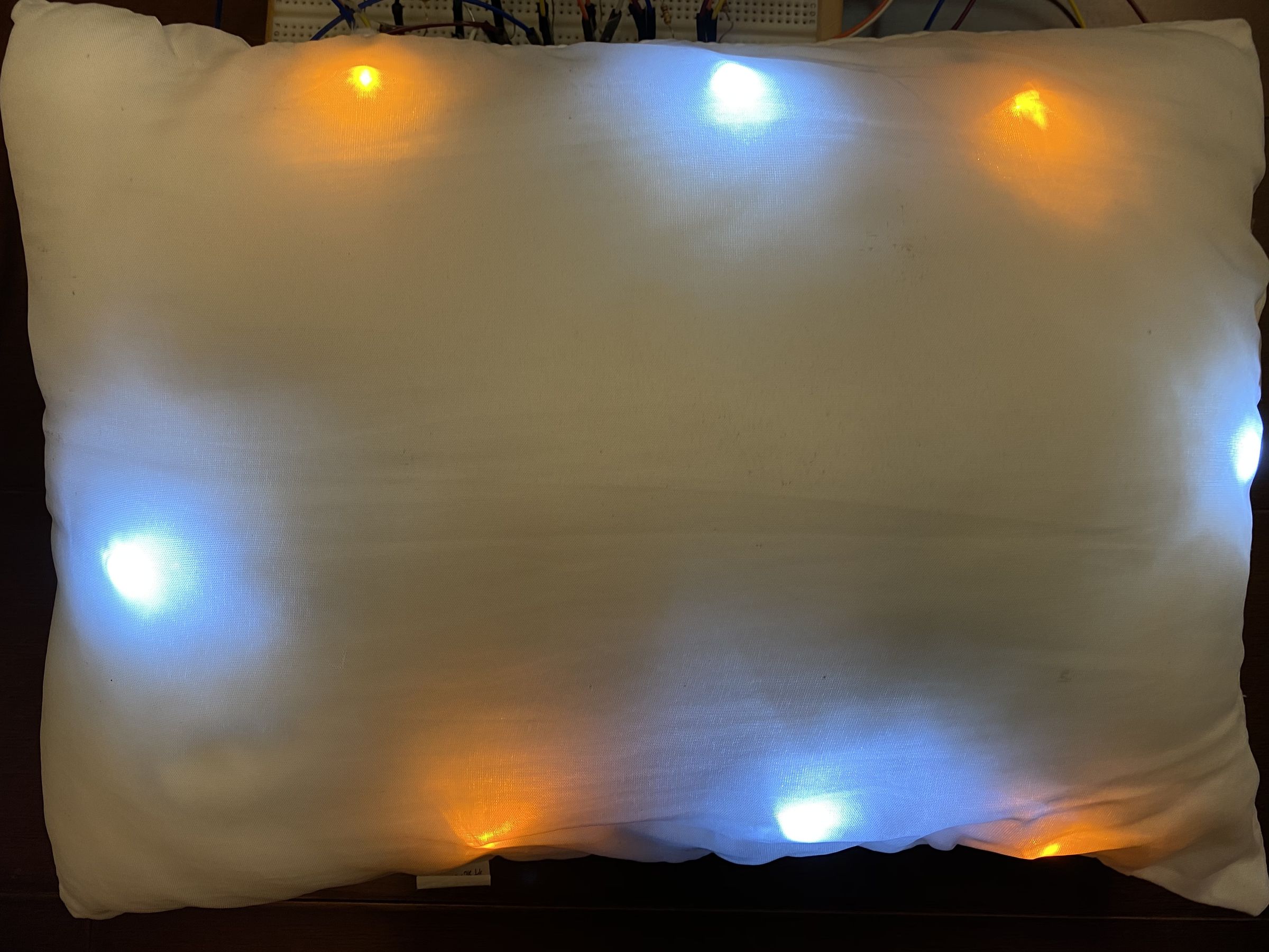 Flowing LED Lights Pillow : 4 Steps - Instructables