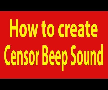 How to Create a Censor Beep Sound in Audacity : 4 Steps - Instructables
