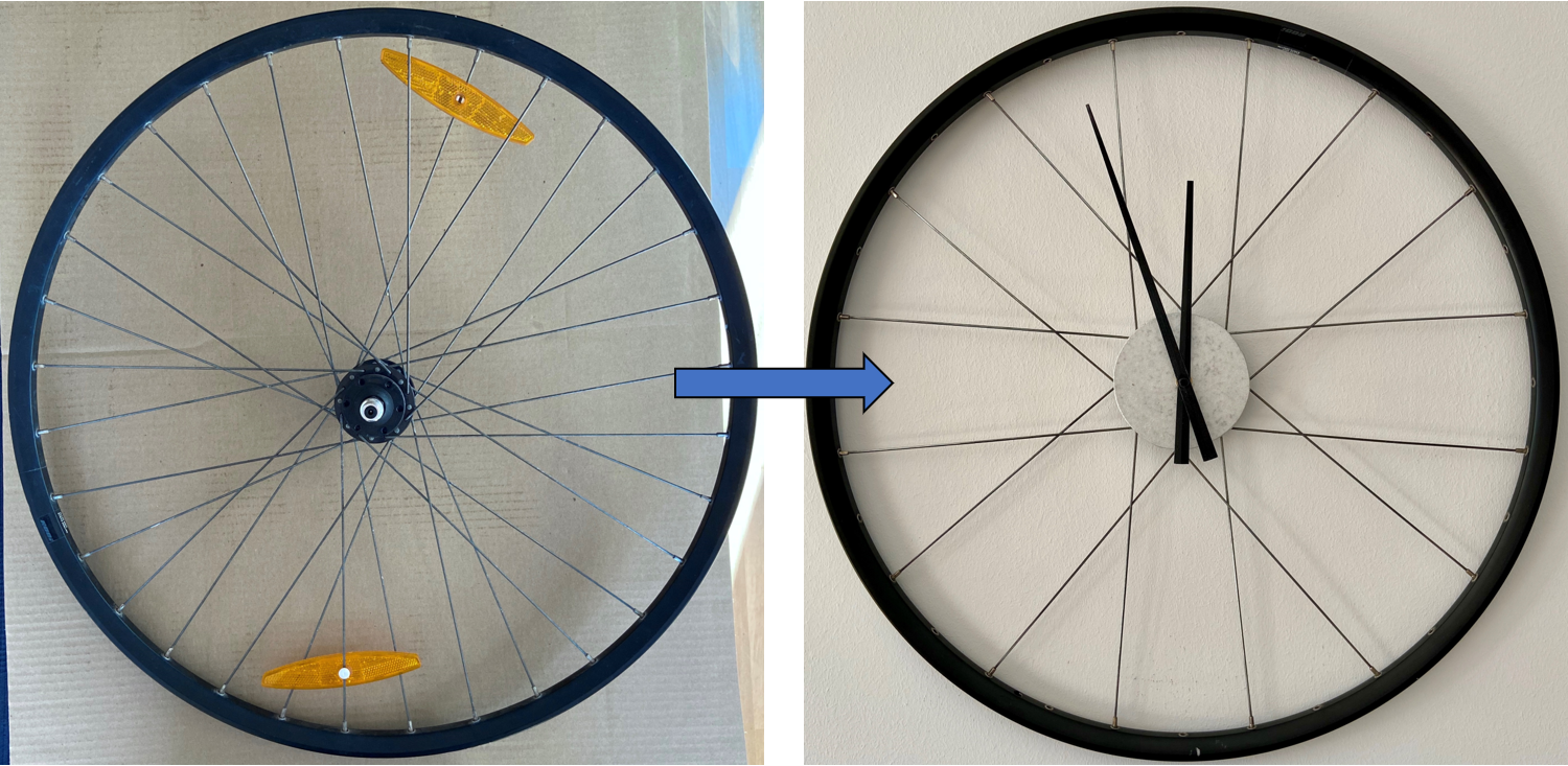 Bicycle Wheel Wall Clock : 4 Steps (with Pictures) - Instructables