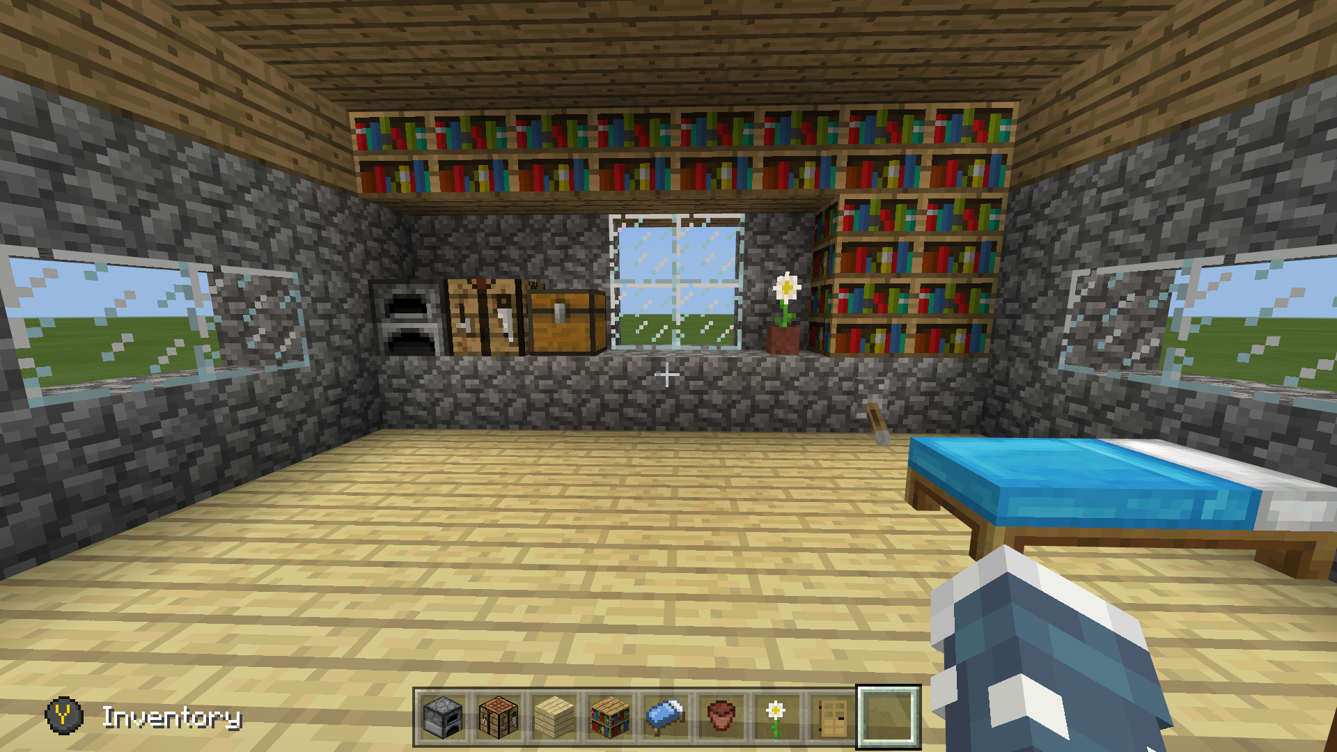 Minecraft - Easy Completely Hidden Stairs With Secret Lever. : 7 Steps ...