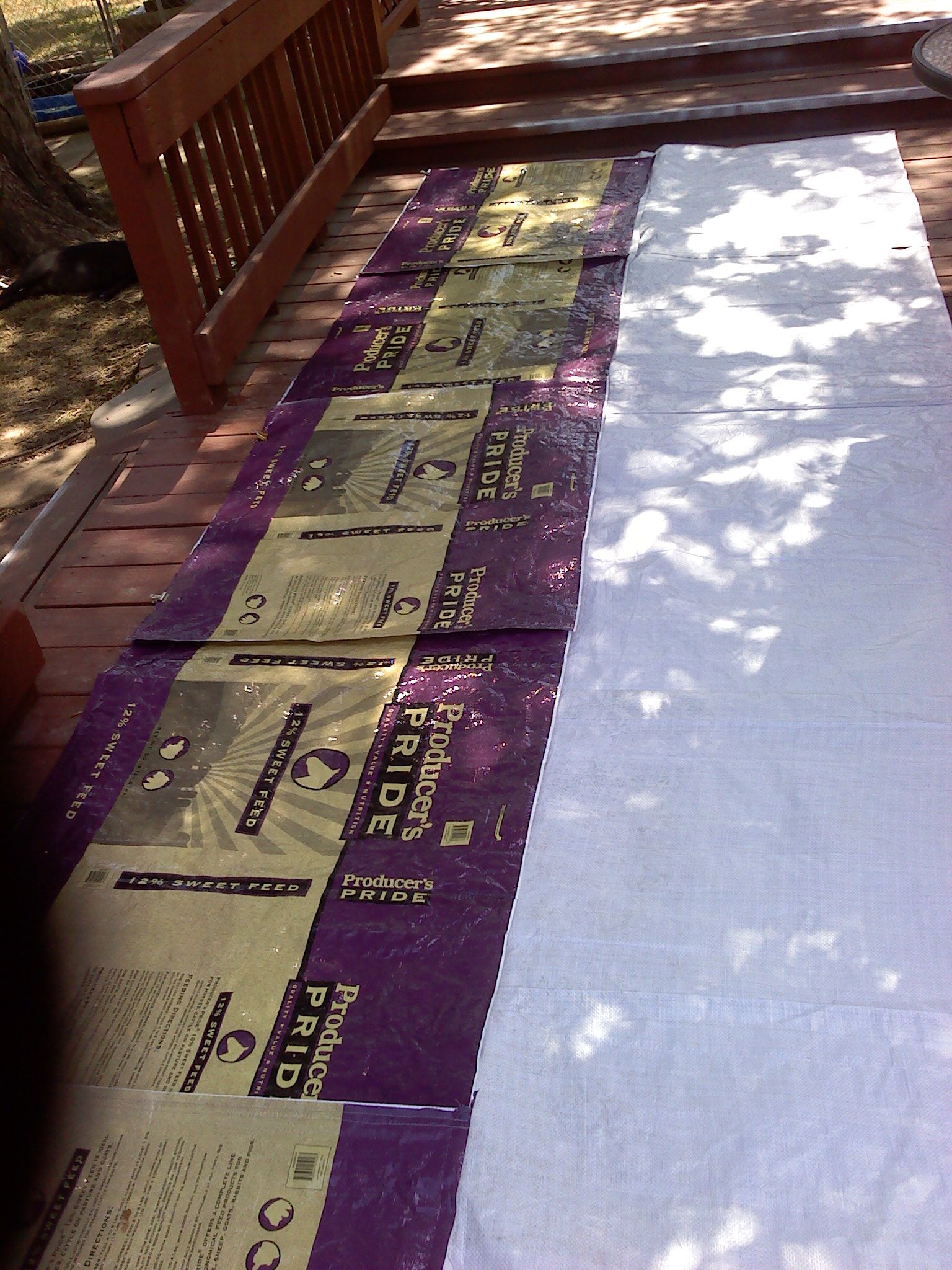 DIY Tarp Cover Made From Feed Sacks : 4 Steps (with Pictures ...