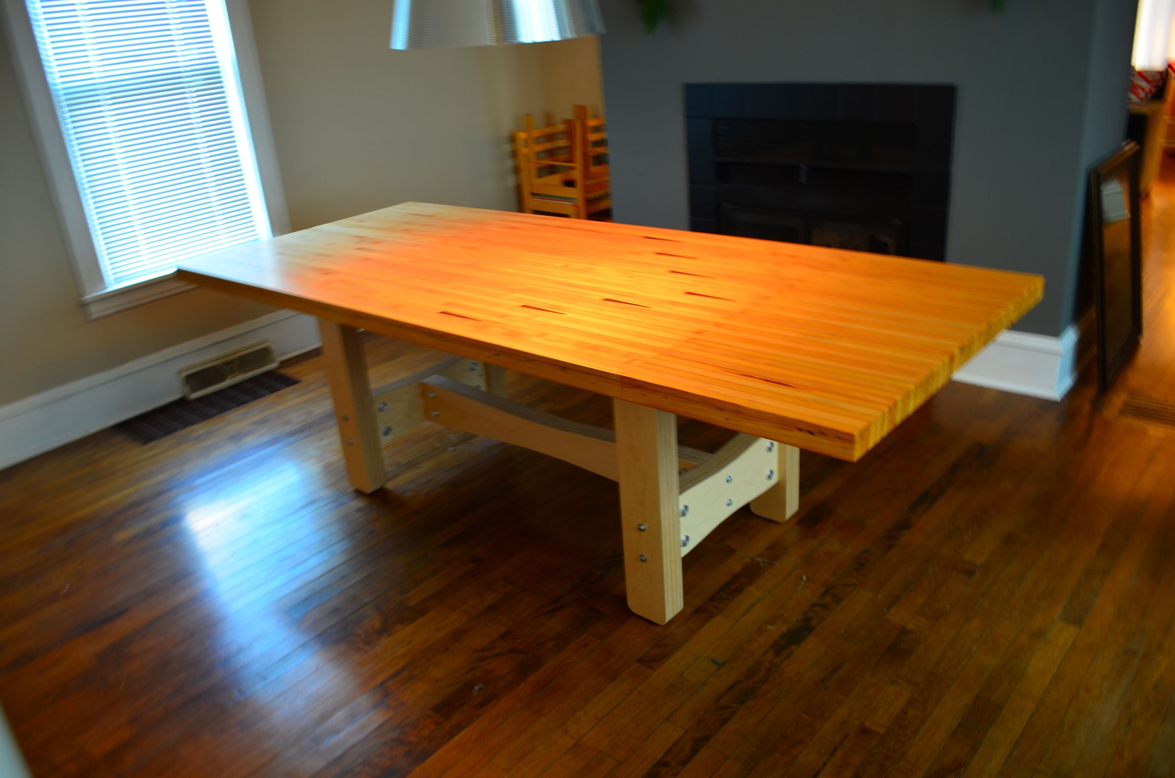 Reclaimed Bowling Lane Table : 5 Steps (with Pictures) - Instructables