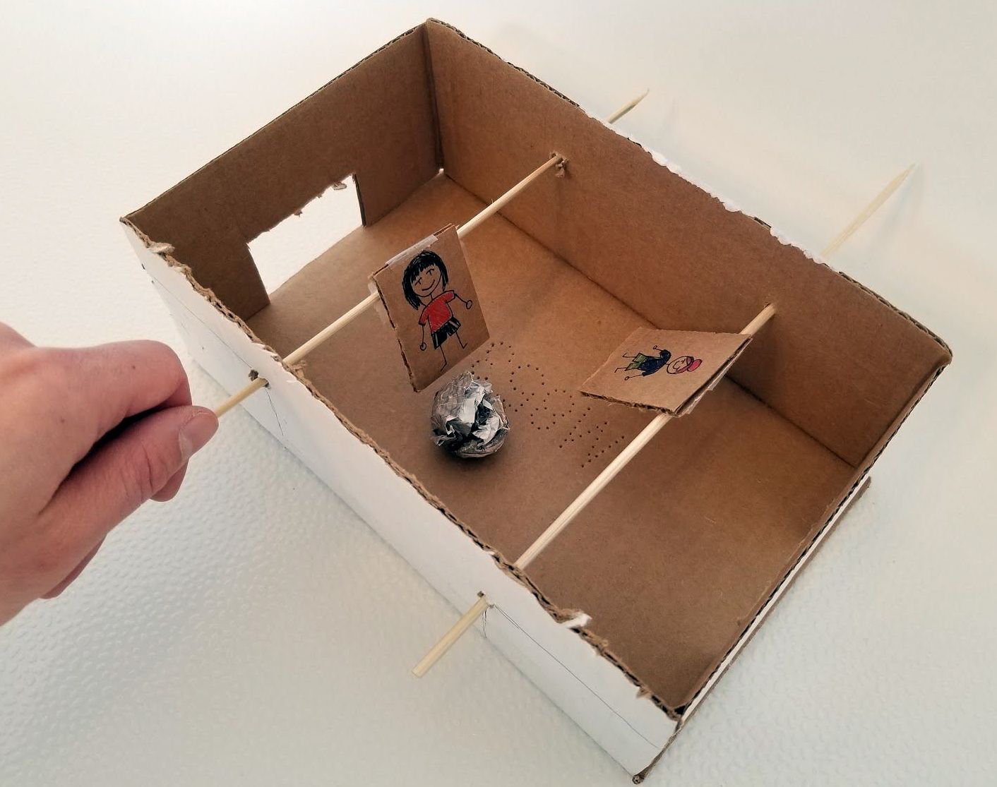 Cardboard Box Foosball : 6 Steps (with Pictures) - Instructables