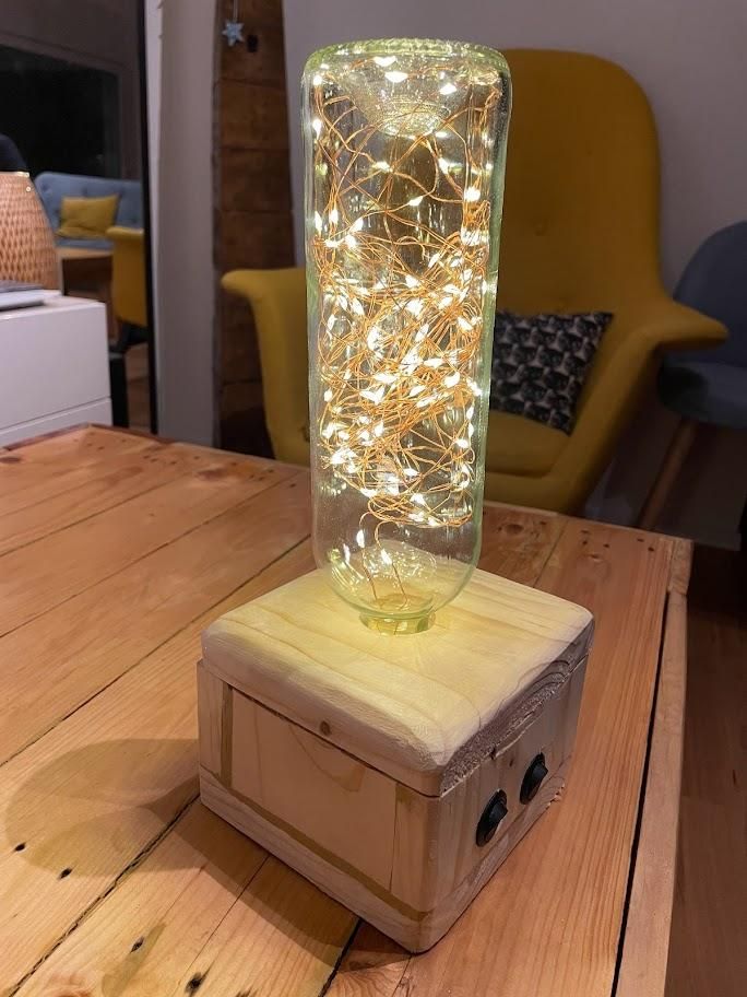 Glass & Pine Lamp : 5 Steps (with Pictures) - Instructables