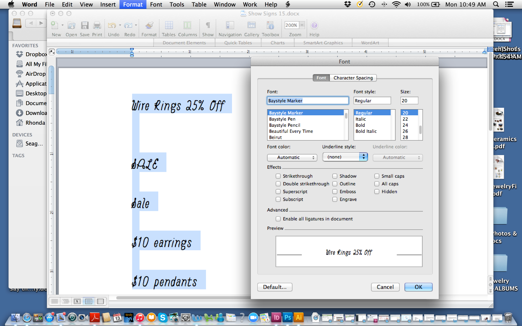 Easy Signs & Tags in Word : 4 Steps - Instructables