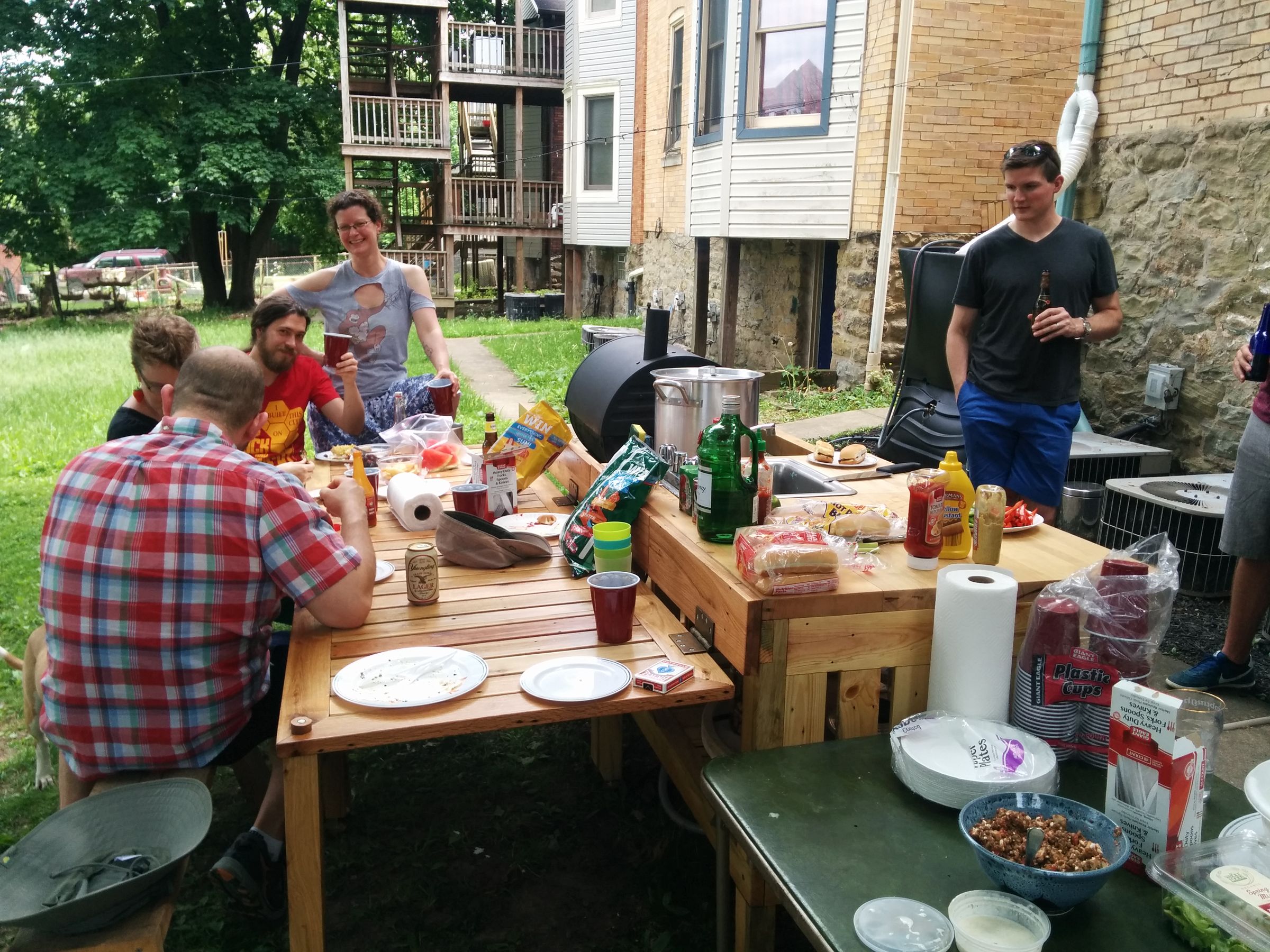 Backyard Kitchen Made From Reclaimed Materials : 18 Steps (with ...