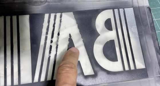 Using a Cricut Vinyl Mask to Help Glue Chipping : 6 Steps (with ...
