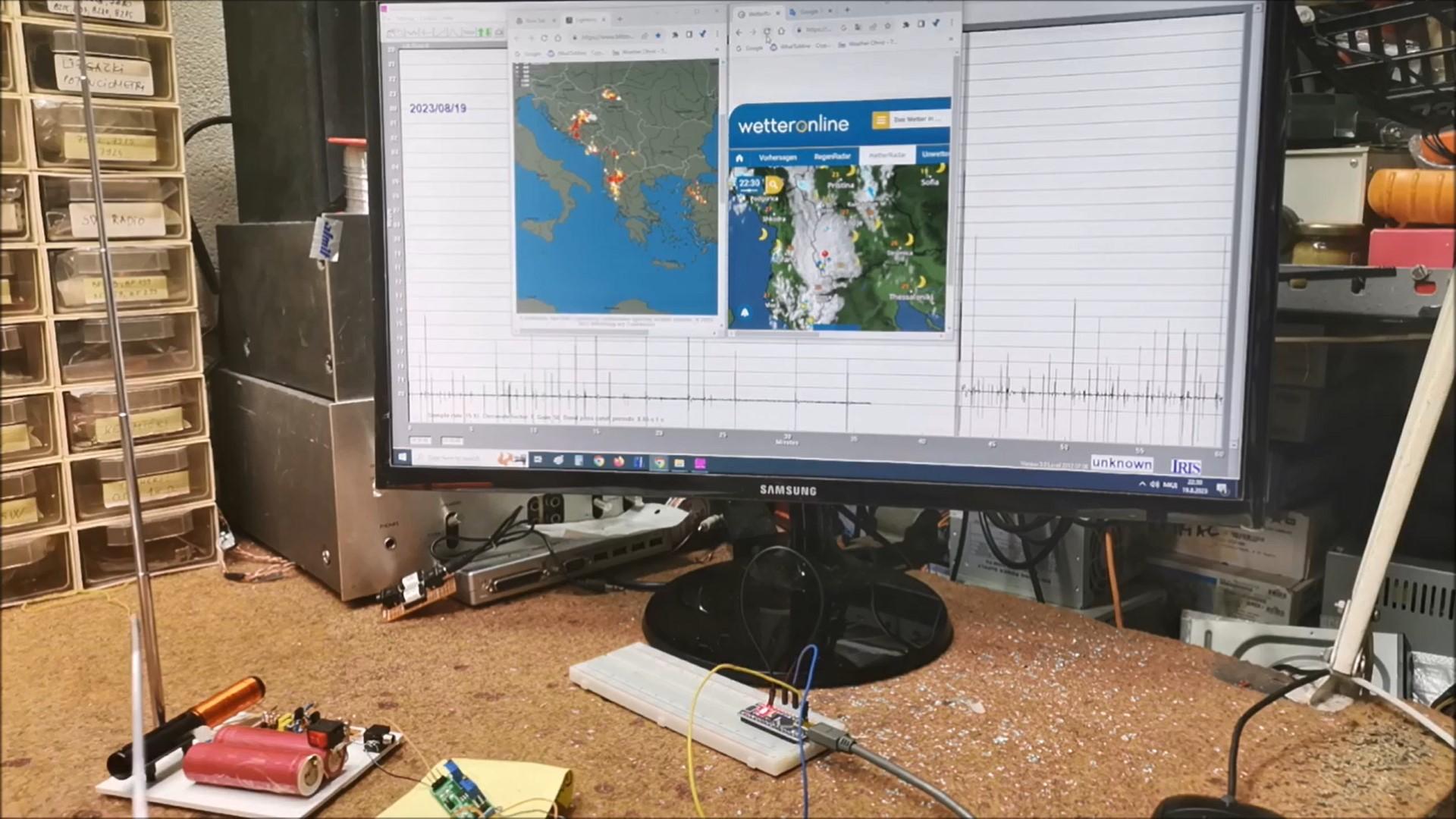 DIY Simple Arduino 24 7 Lightning Monitoring System With Graph and Data ...