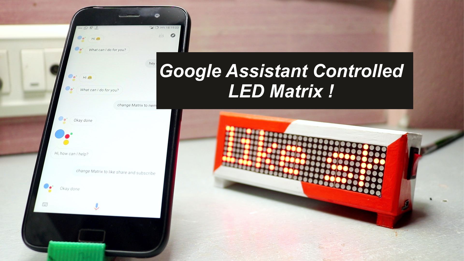 Google Assistant Controlled LED Matrix ! : 7 Steps (with Pictures ...