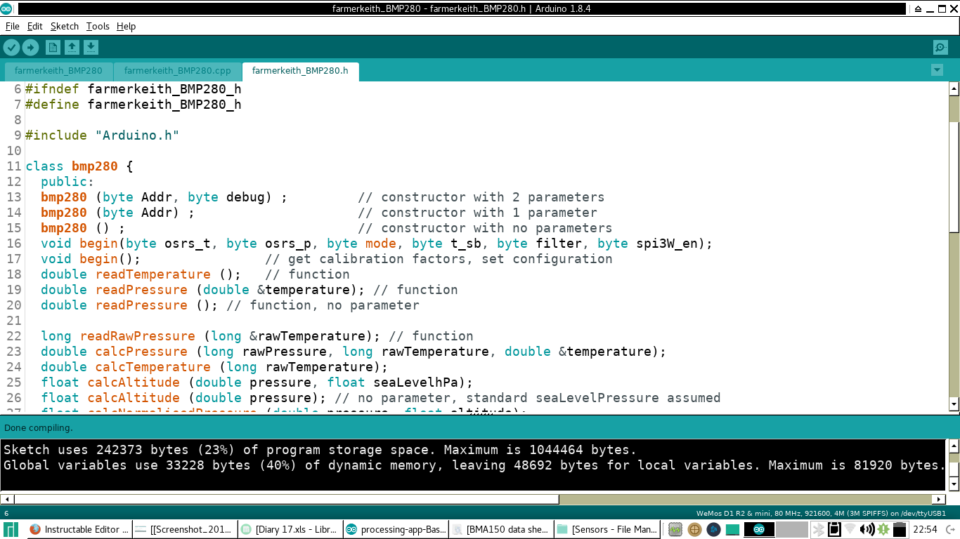 Library for BMP280 and BME280 : 7 Steps - Instructables