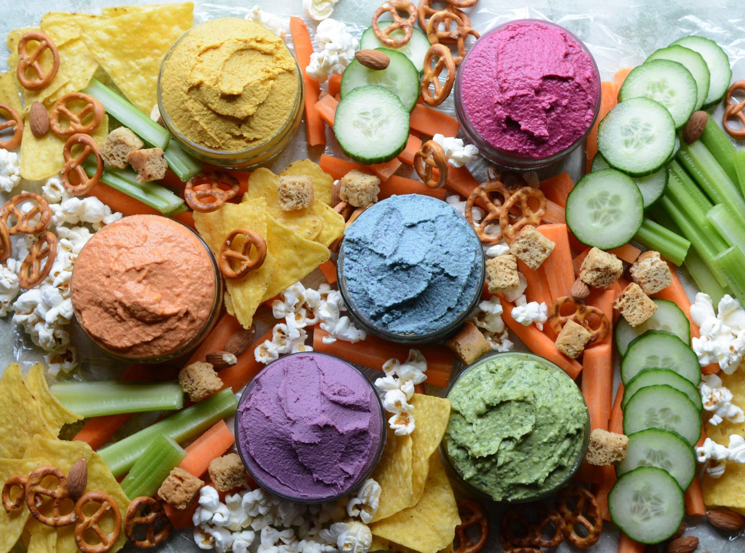 Rainbow Vegetable Hummus - Six Ways : 10 Steps (with Pictures ...