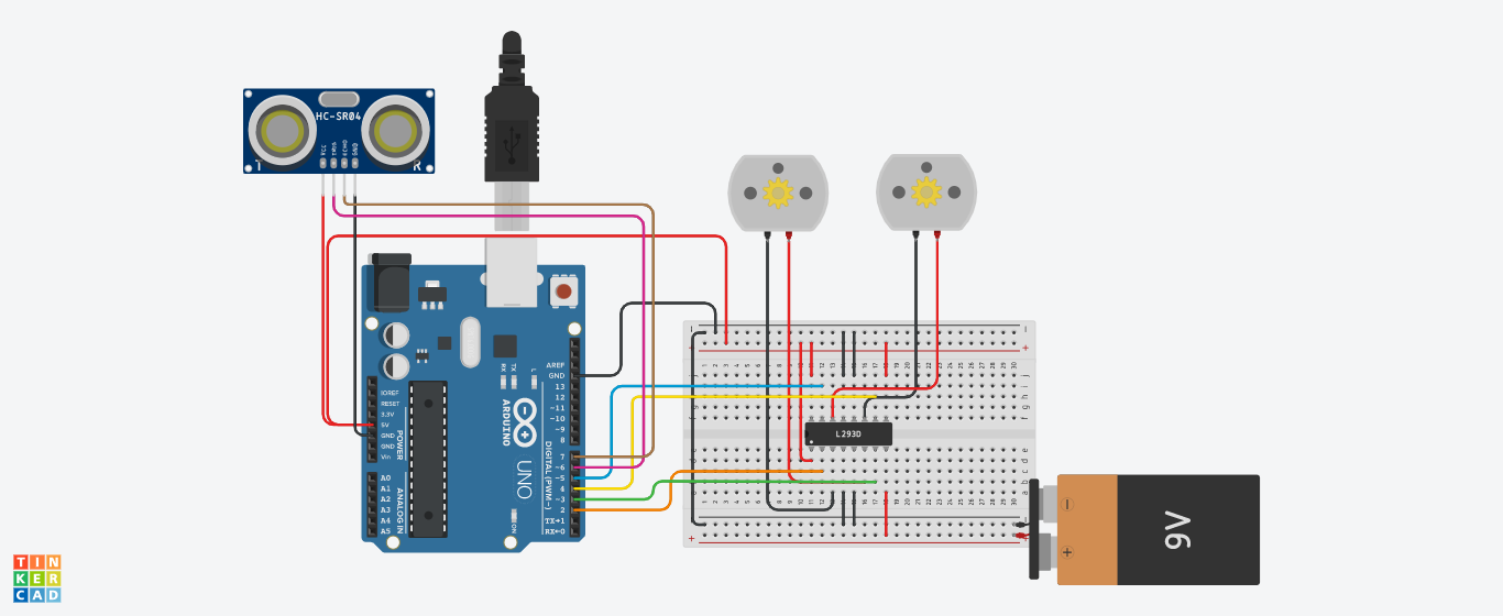 Wheeled Self-Balancing Robot | With Arduino Uno, L293D & Ultrasonic ...