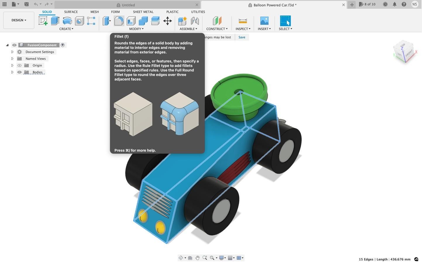 Add a Fillet to Your Design in Fusion 360 : 6 Steps (with Pictures) - Instructables