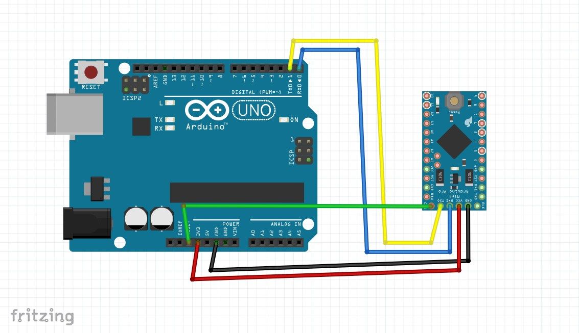 How to Program Arduino Pro Mini Using Arduino UNO. : 4 Steps ...
