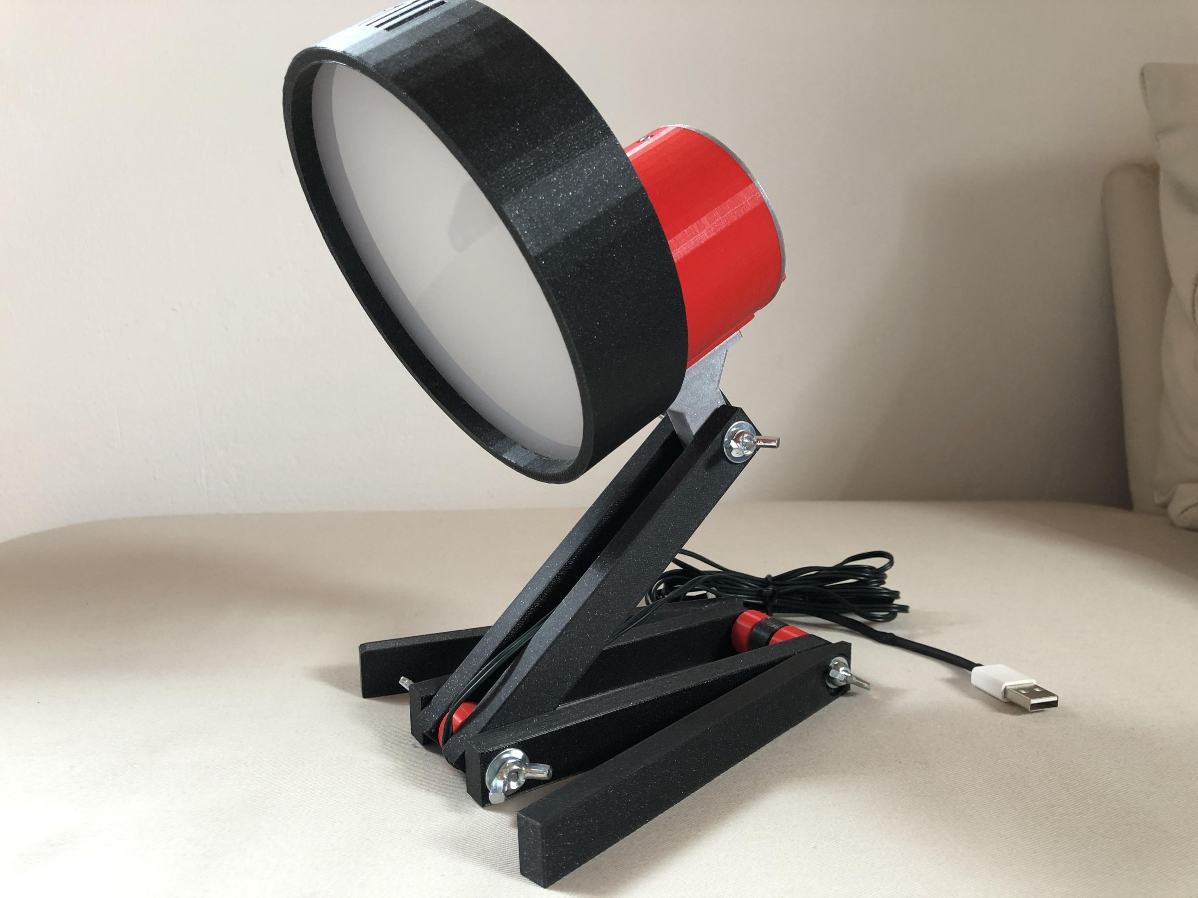 USB Desk Lamp - Dimmable - 3D Printed : 9 Steps (with Pictures ...