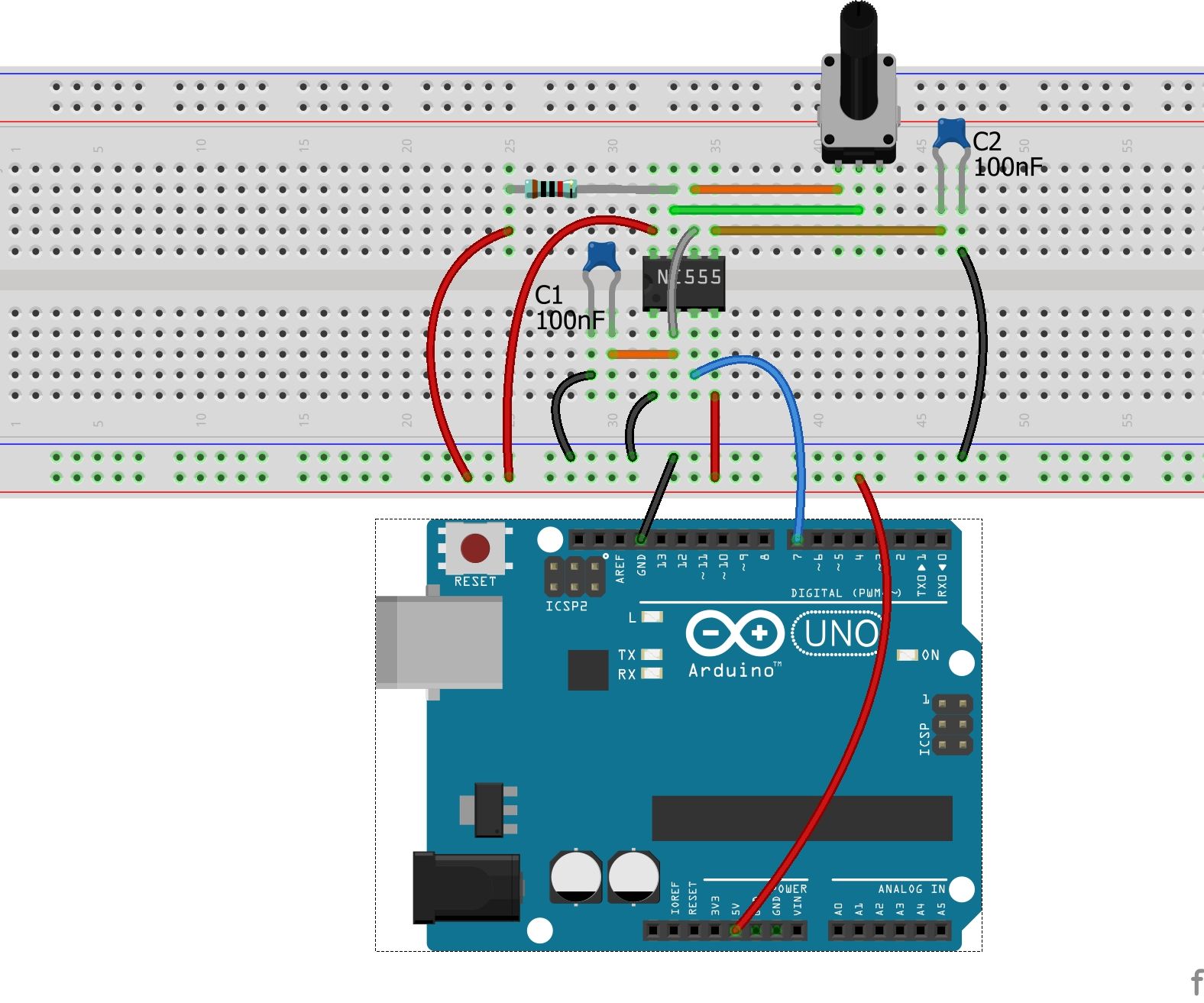 NE555 With Arduino Uno R3 : 6 Steps - Instructables