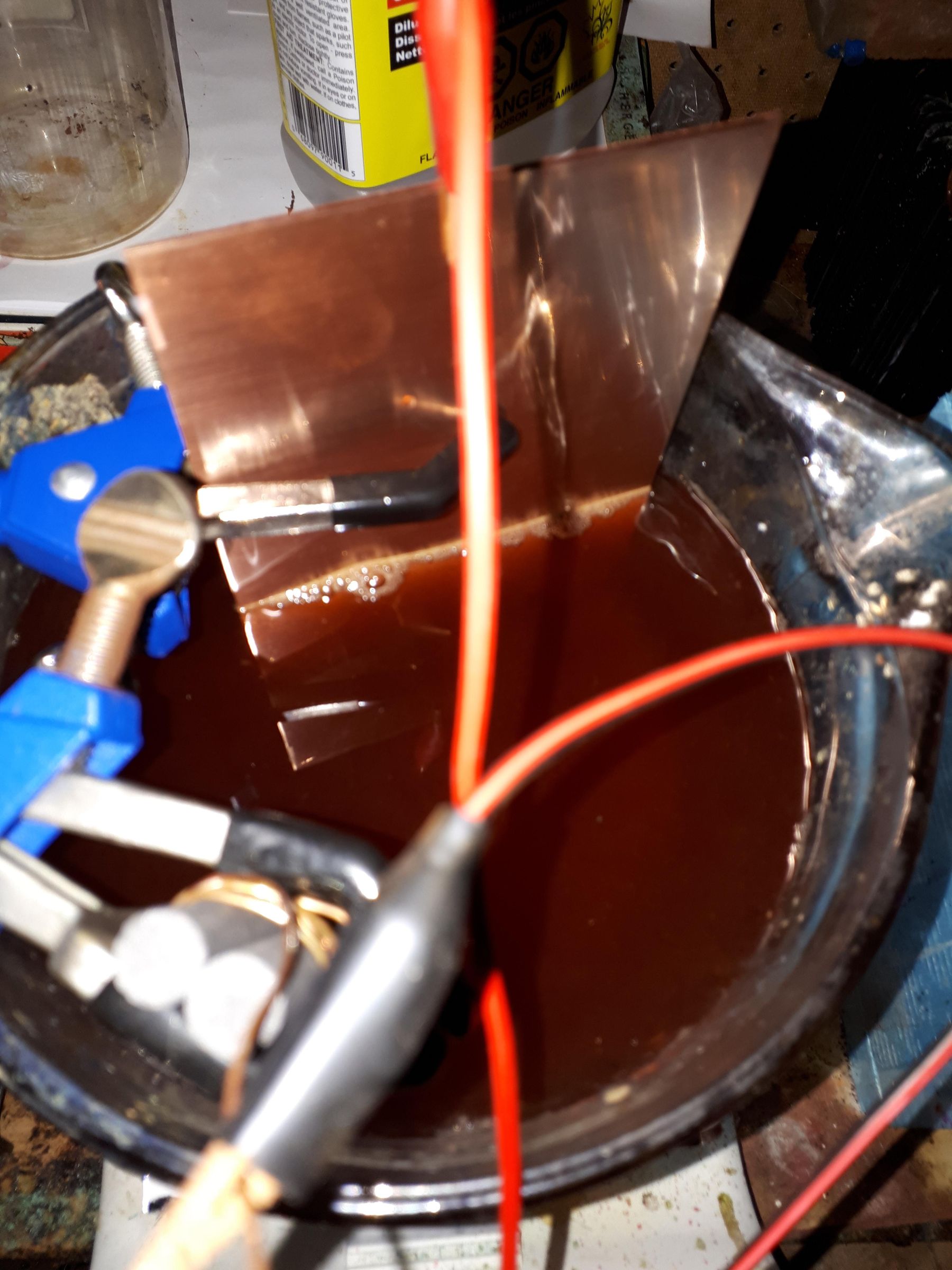 Copper Display Electroplating With Cobalt Salts and Graphite Electrodes ...