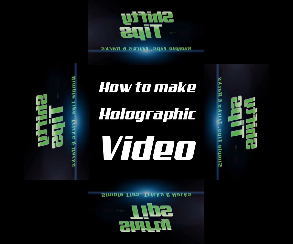 How to Make a Hologram Video for DIY 3D Hologram Projector : 5 Steps ...