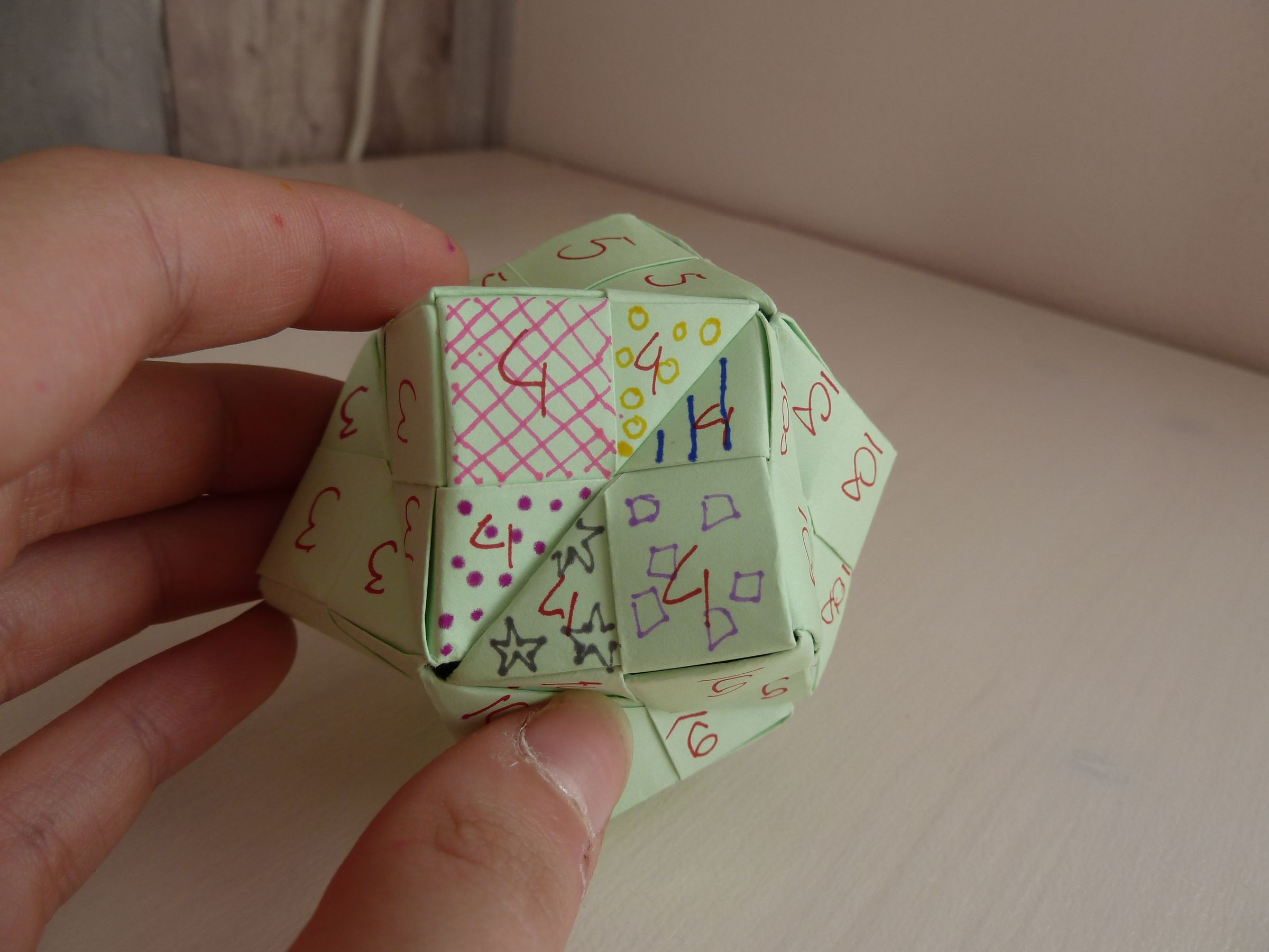 Origami Picture Puzzle Stellated Octahedron : 10 Steps (with Pictures ...