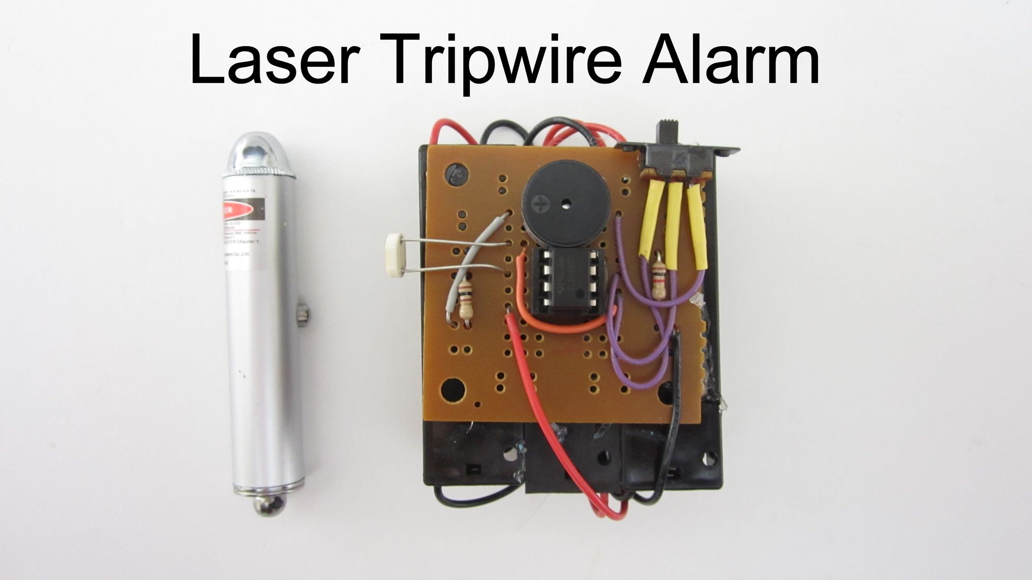 Laser Tripwire Alarm : 9 Steps (with Pictures) - Instructables