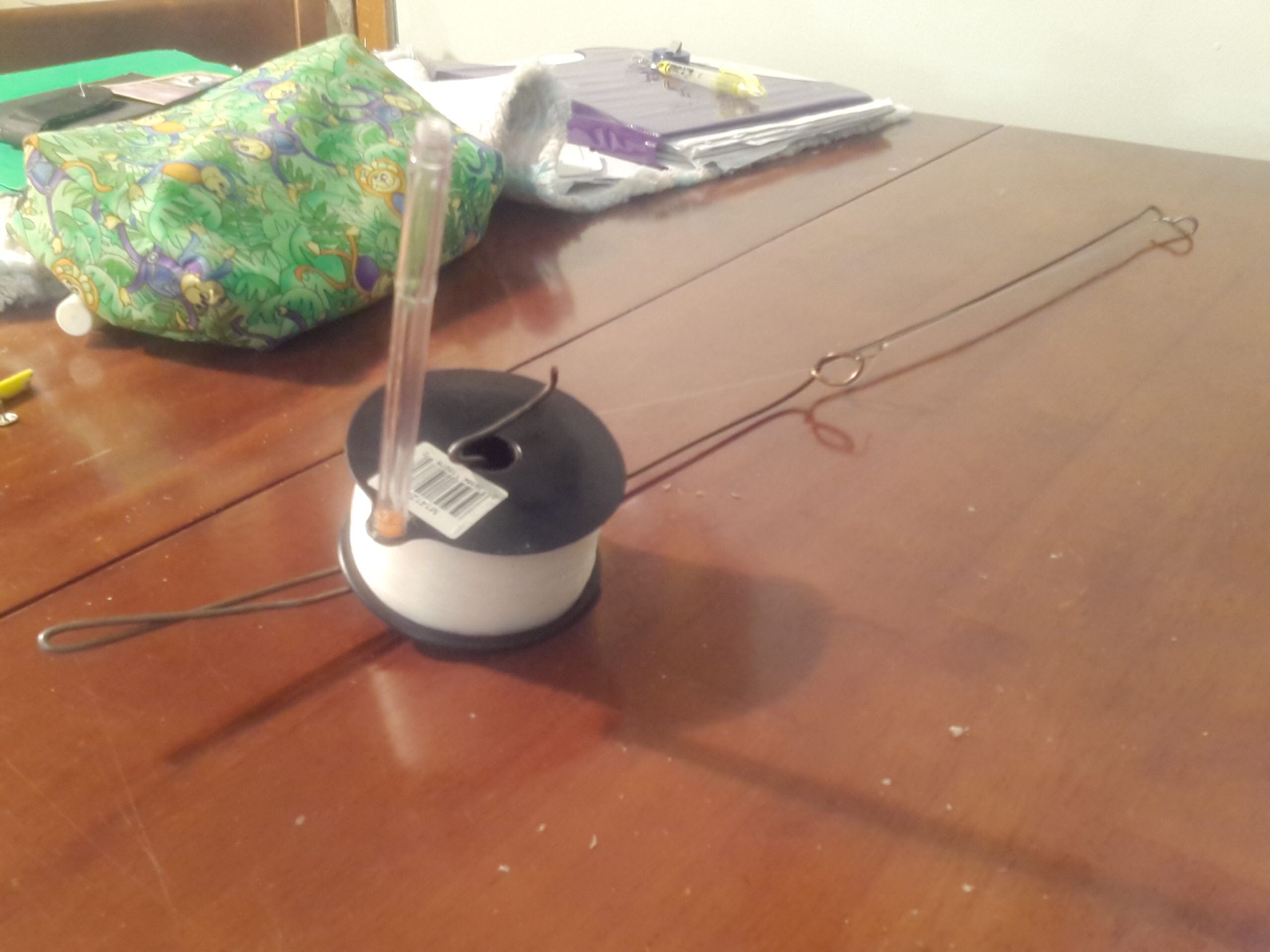Making a Ice Fishing Rod! (out of Some Household Items) : 8 Steps ...