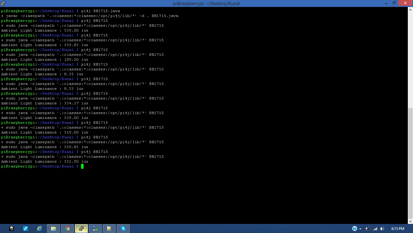 Light Intensity Measurement by Using BH1715 and Raspberry Pi : 5 Steps ...
