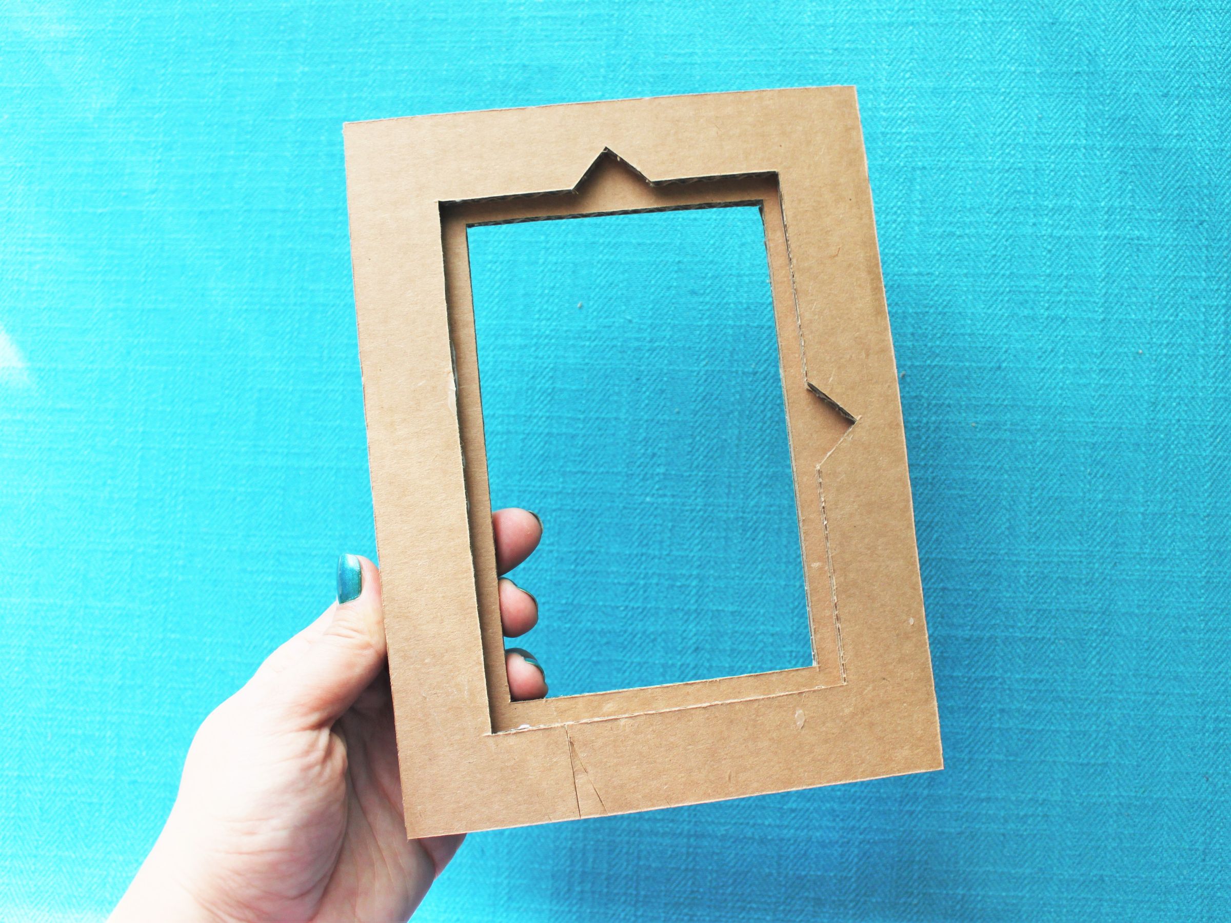 DIY PICTURE FRAME From Cardboard and Decorative Materials : 14 Steps ...