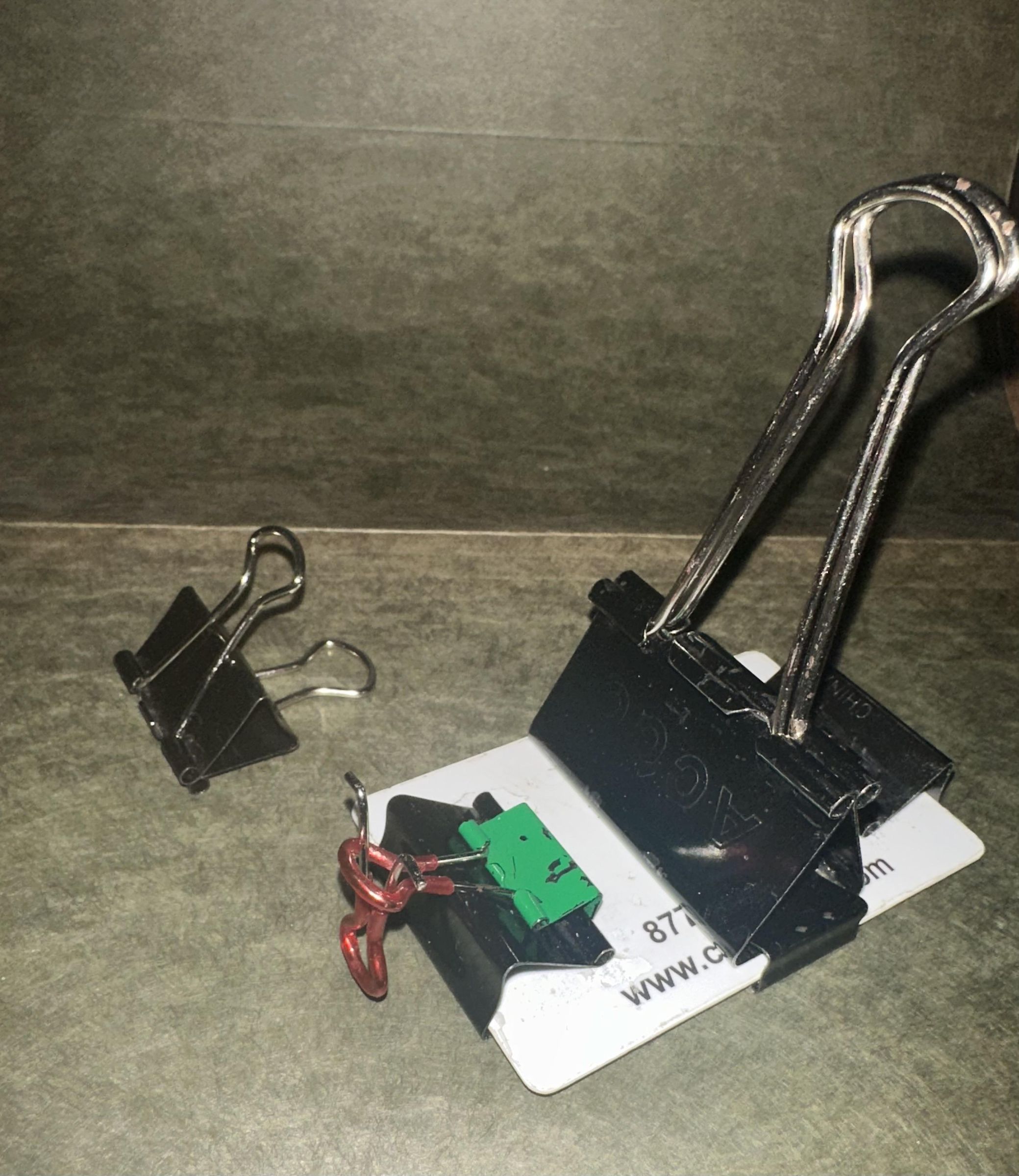 Adjusting Binder Clip and Base Stand for Small Smartphones or Small ...