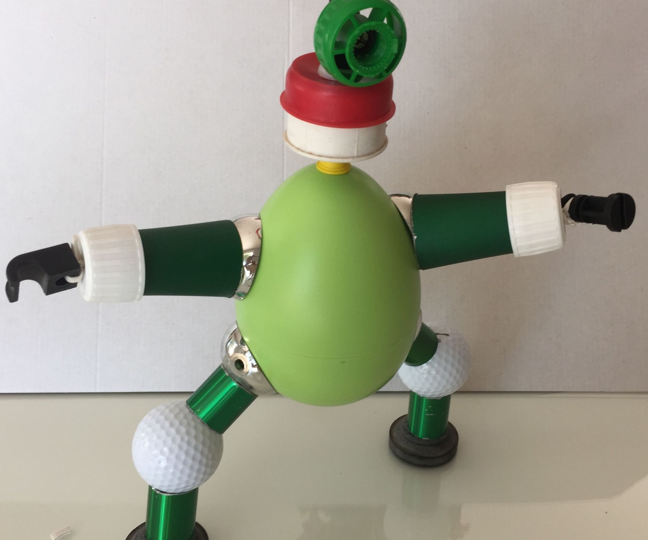 Upcycled Green Robot : 5 Steps - Instructables