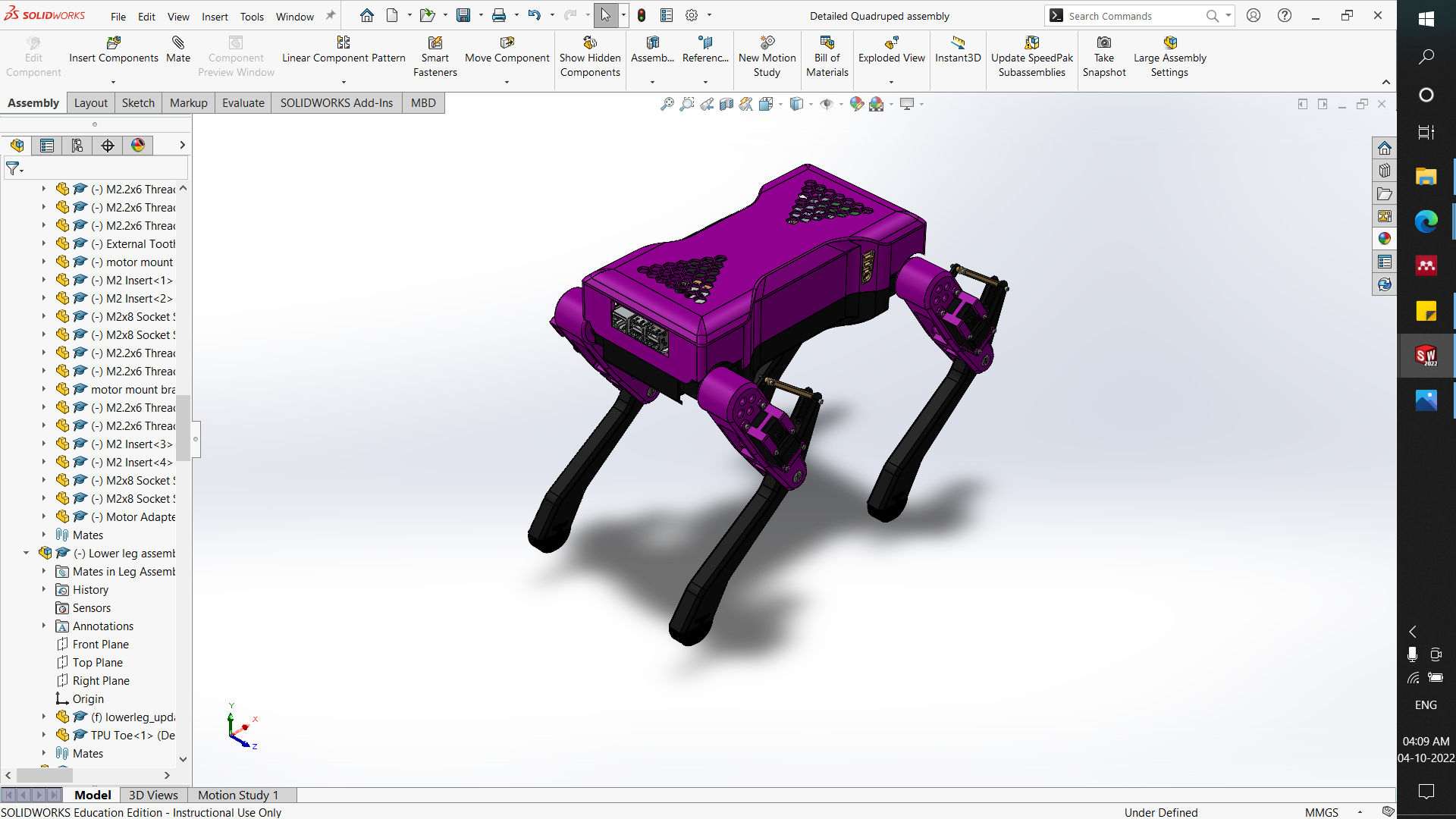DogBot V2.0: Design Your Own Quadruped Robot (Part 1) : 7 Steps (with ...