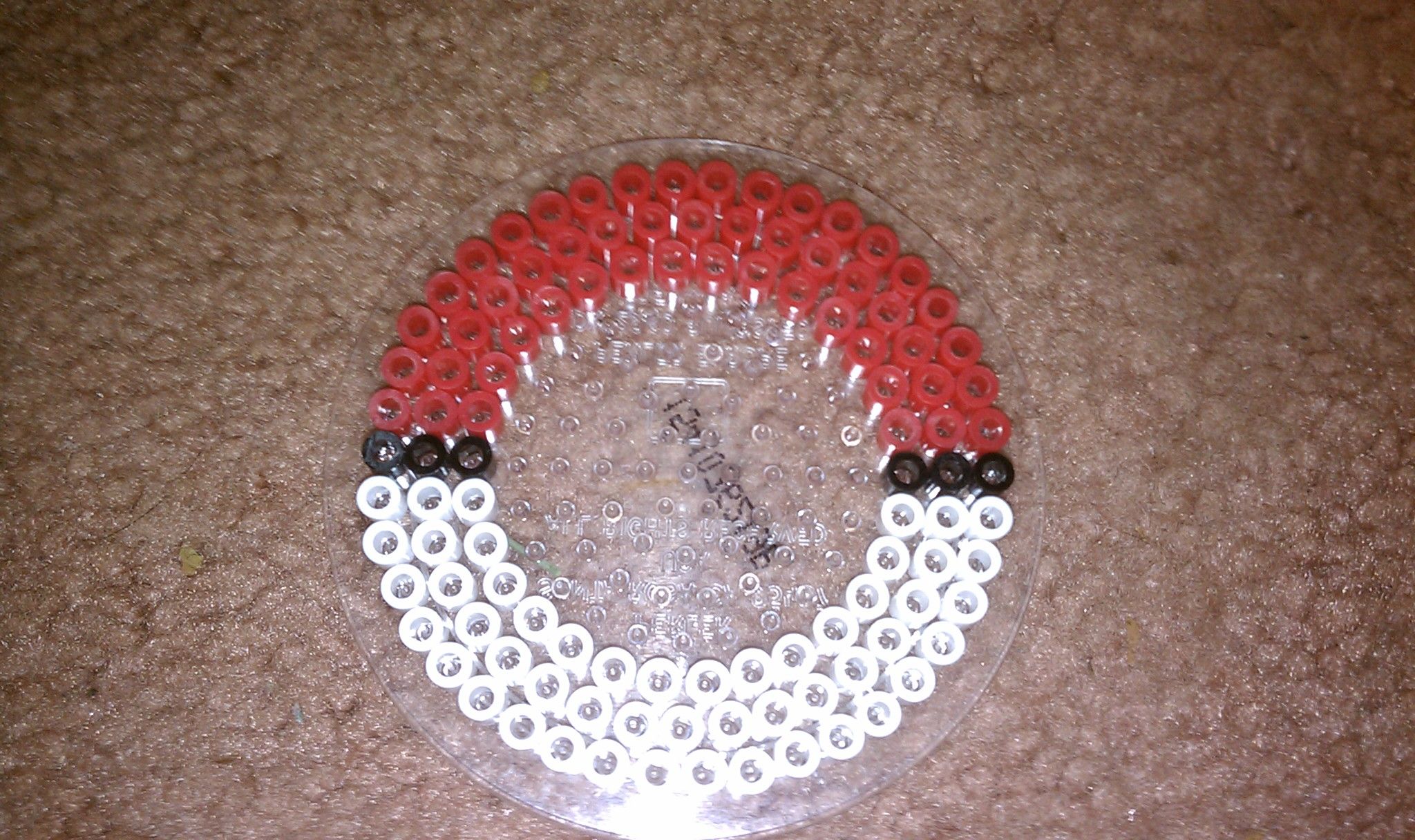Perler Bead Pokeball : 11 Steps - Instructables