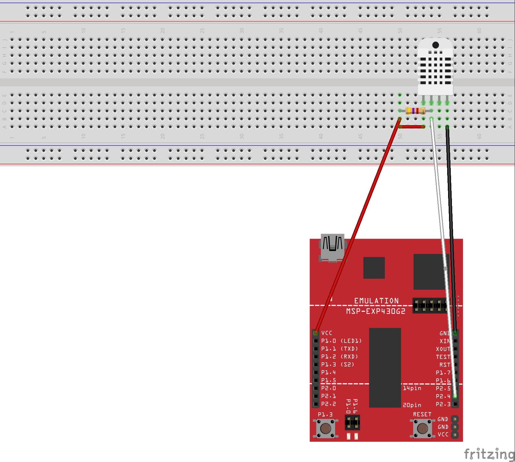 MSP430 & DHT11 Temperature / Humidity Sensor : 5 Steps - Instructables