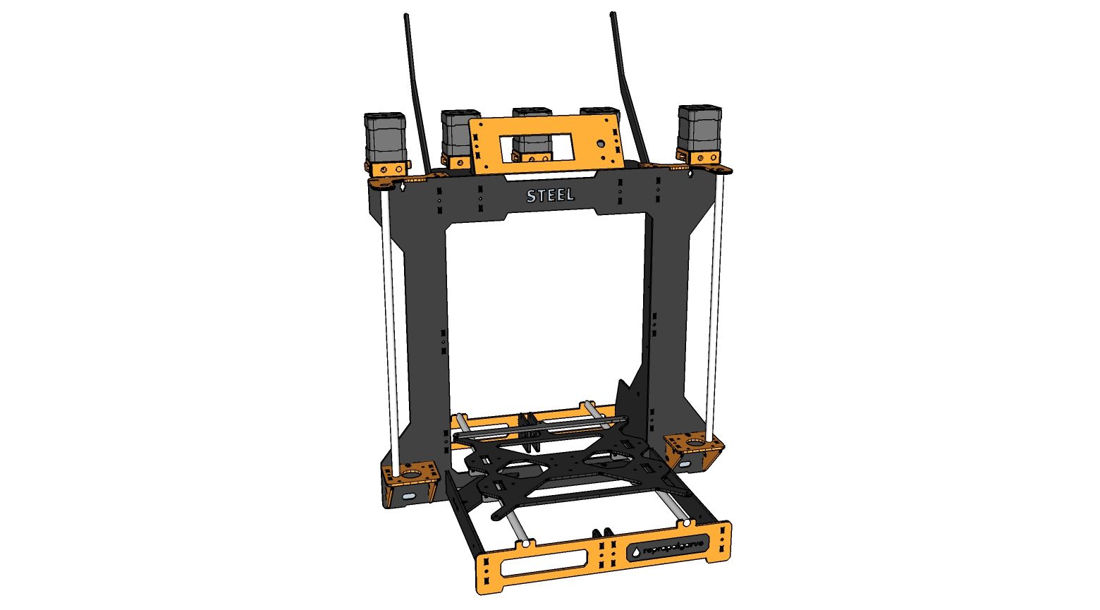 RGB STEEL - Low Cost, Steel Frame, Color Mixing 3D Printer : 19 Steps ...