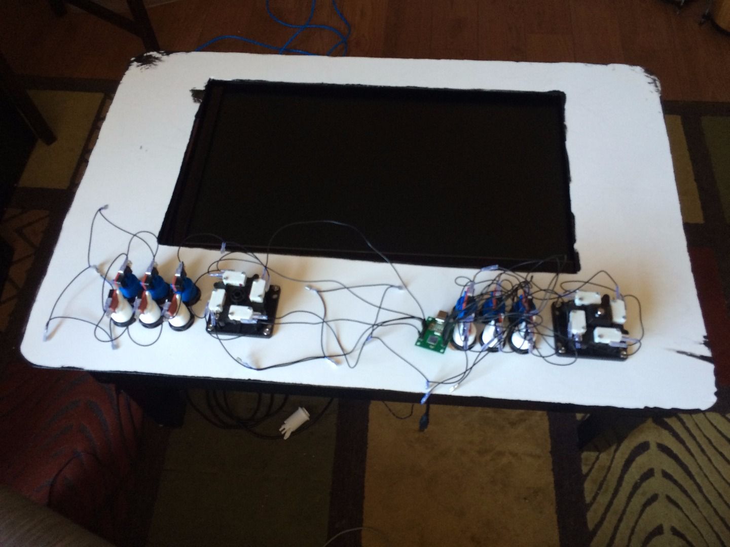 RasPi Two-Player Arcade Coffee Table : 7 Steps (with Pictures ...