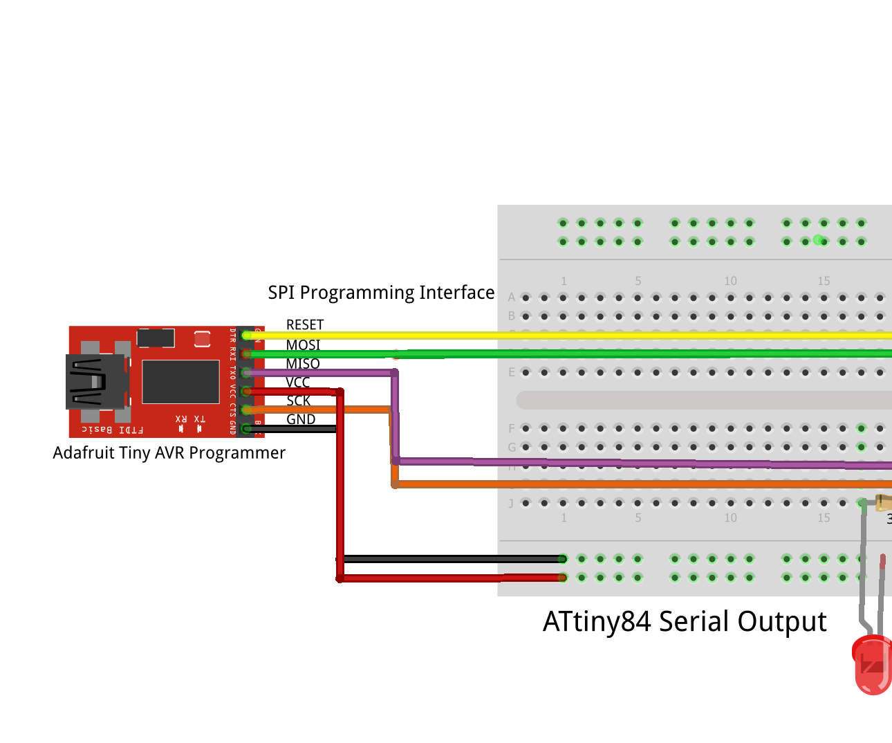 ATtiny84/85 In-circuit Debugging Using Serial Output : 8 Steps ...